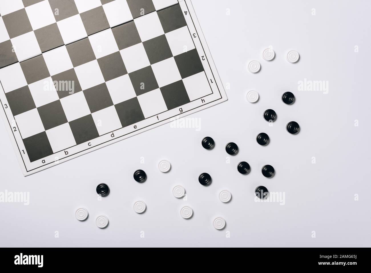 Chessboard top view isolated on hi-res stock photography and images - Alamy