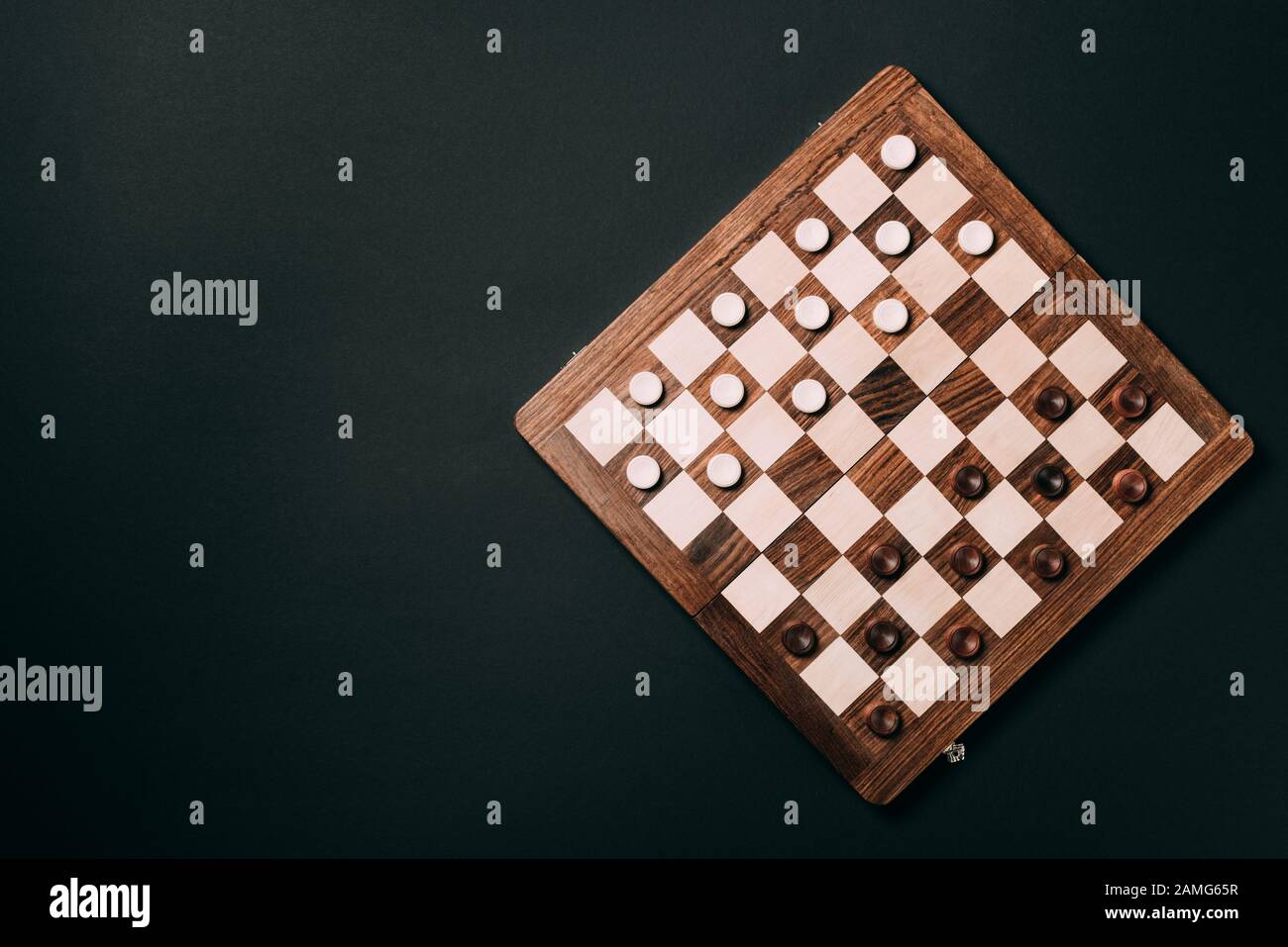 Chessboard top view isolated on hi-res stock photography and images - Alamy