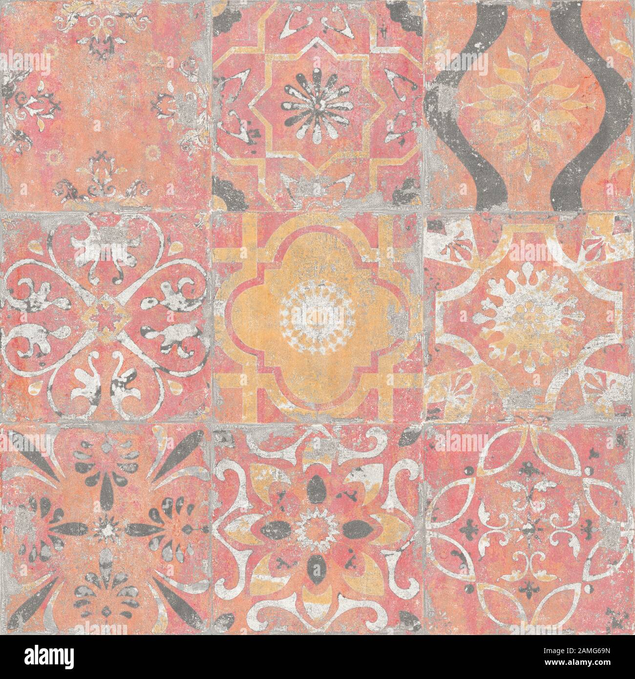 Moroccan Tile Pattern Pink