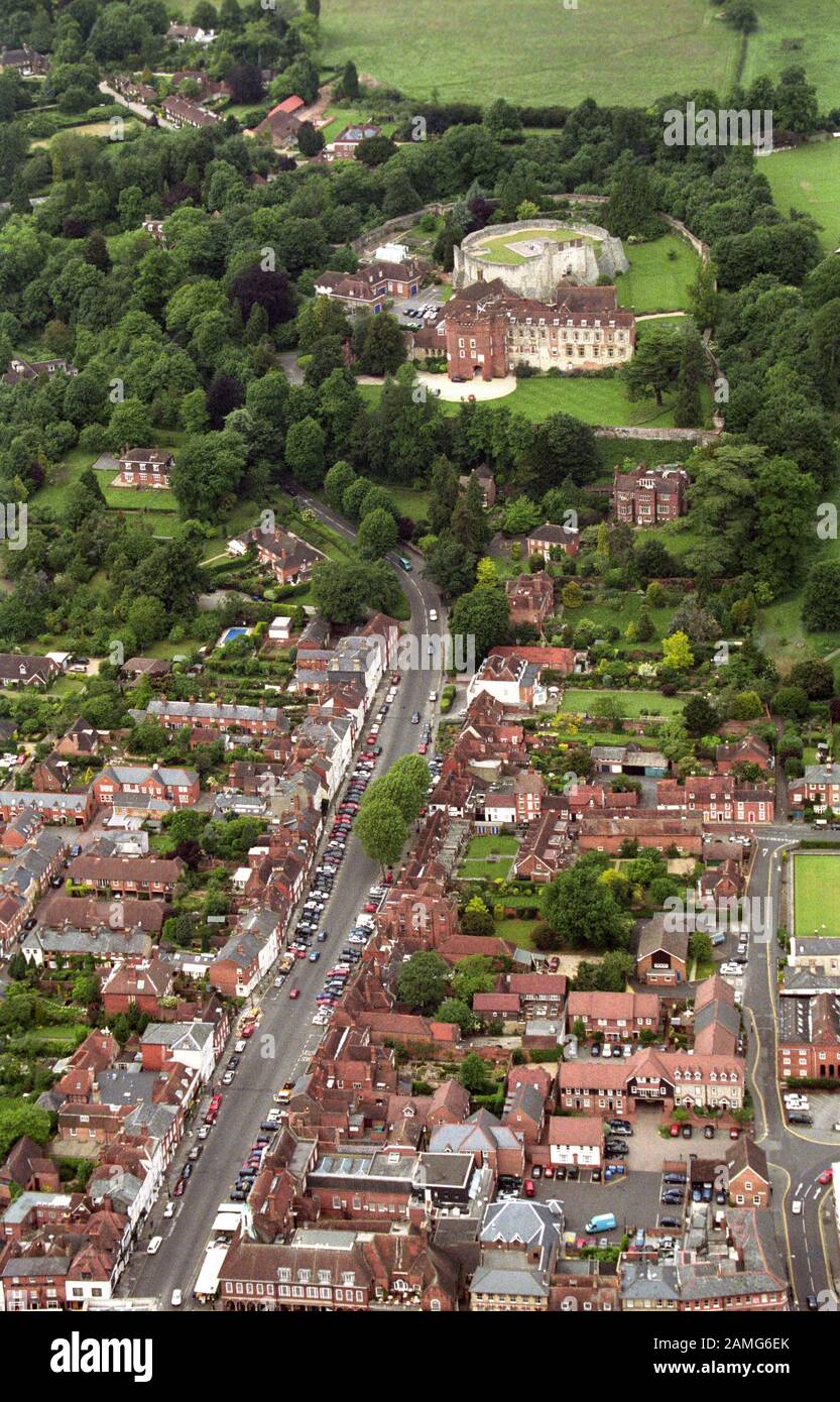 Farnham Castle in Farnham, Surrey, England. The castle was built in ...