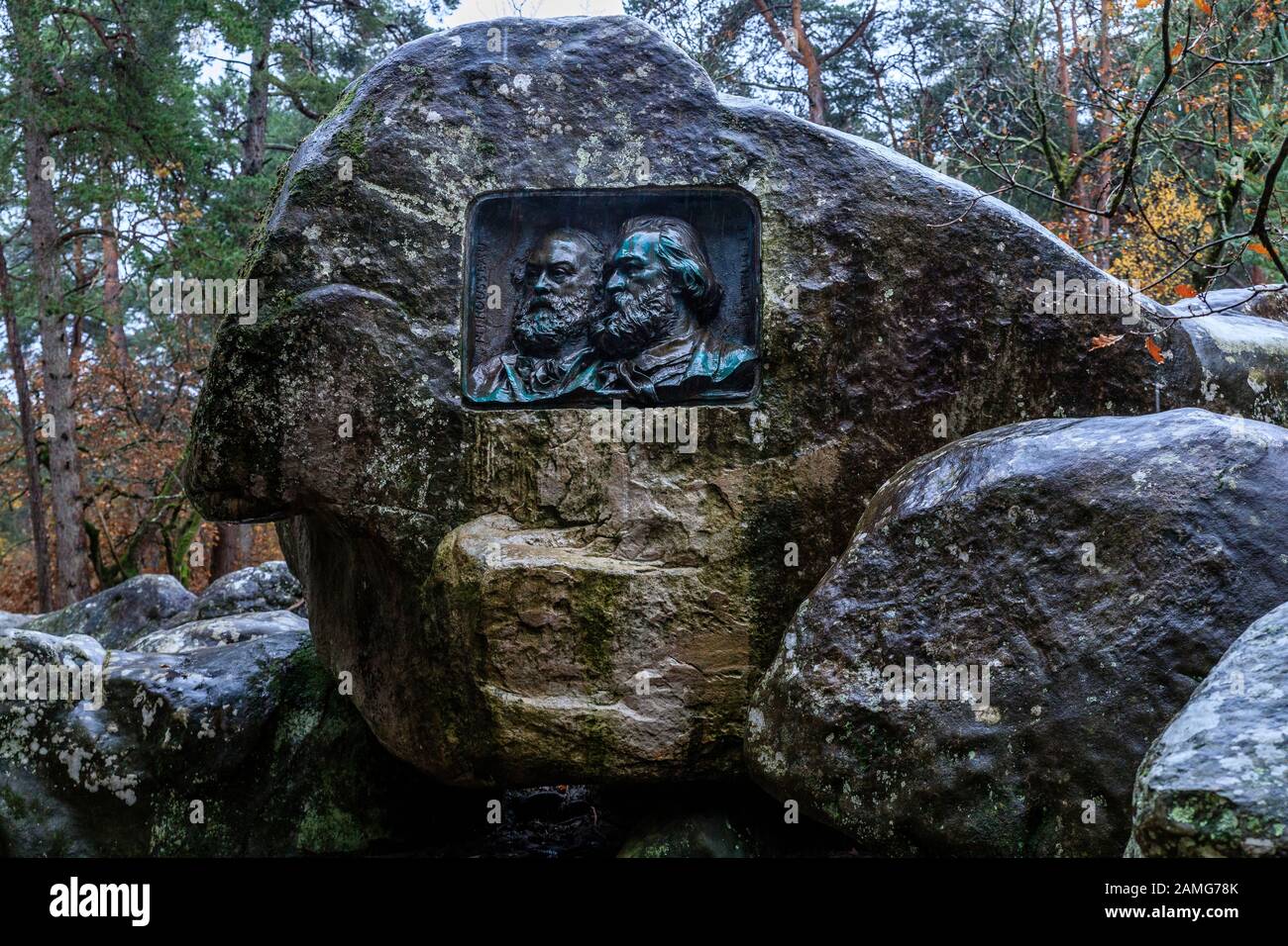 France, Seine et Marne, Barbizon, Fontainebleau forest, Fontainebleau ...