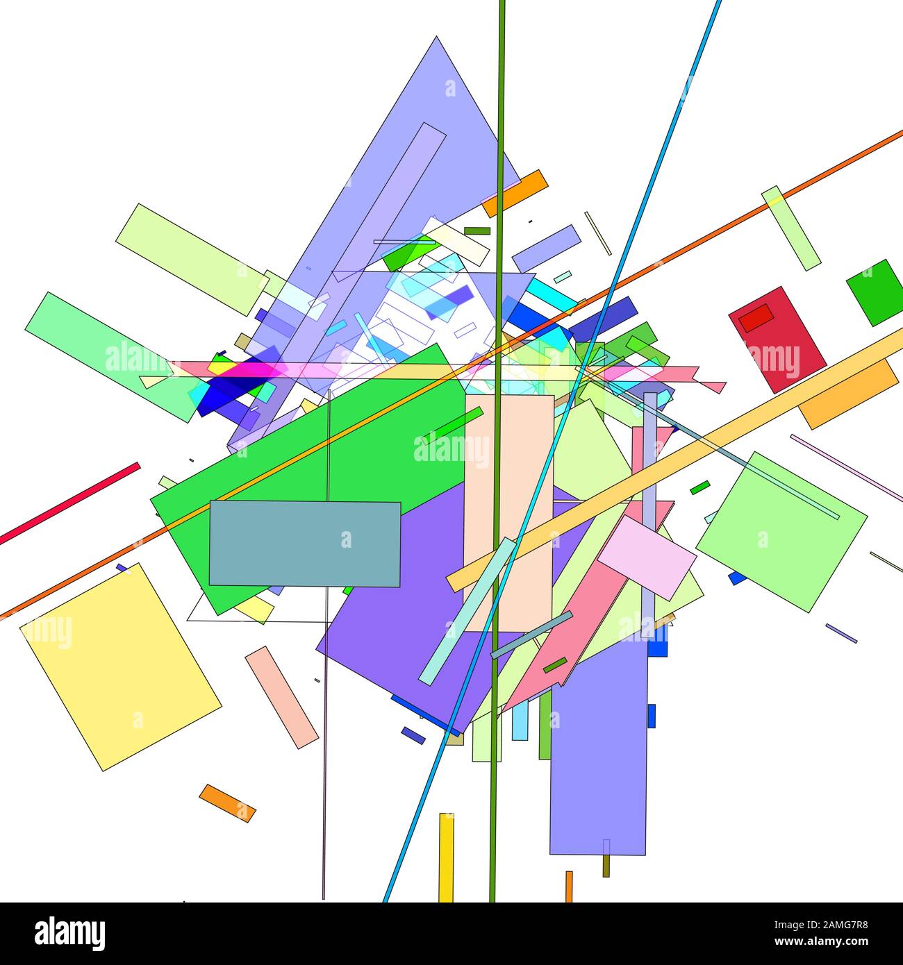 Triangle of colored geometric shapes Stock Vector Image & Art - Alamy