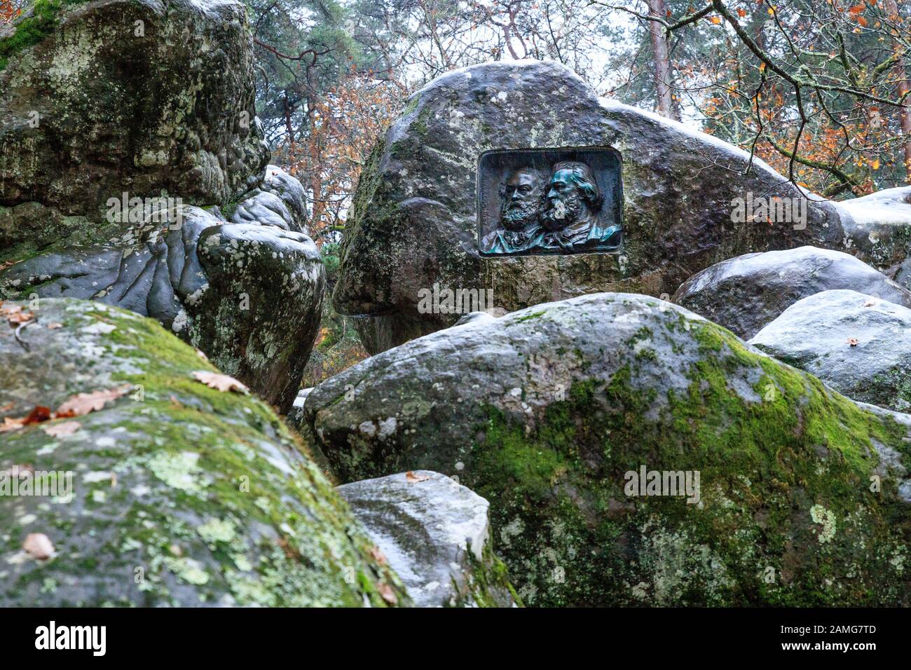 France, Seine et Marne, Barbizon, Fontainebleau forest, Fontainebleau ...