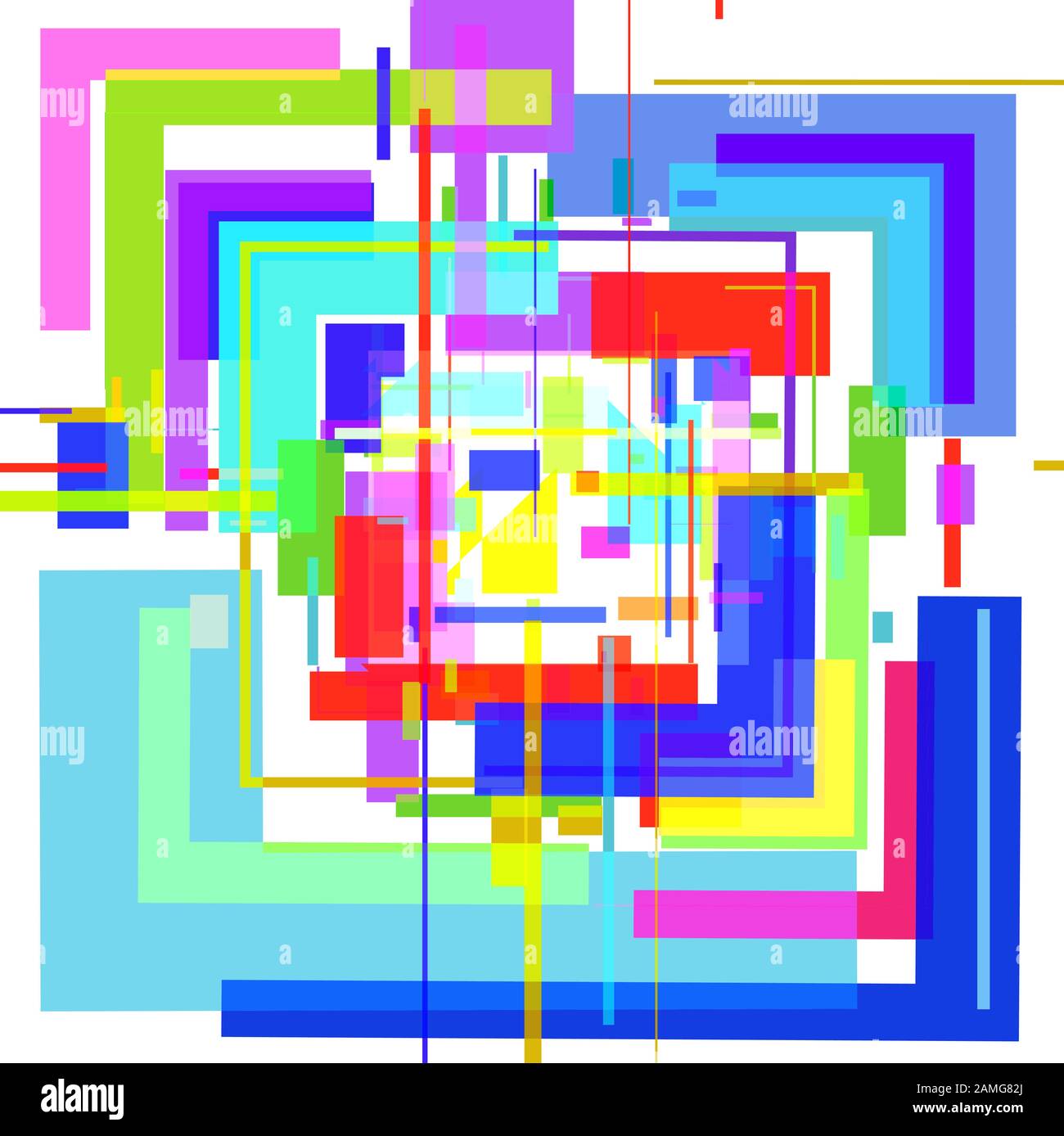 square of colored geometric shapes Stock Vector Image & Art - Alamy