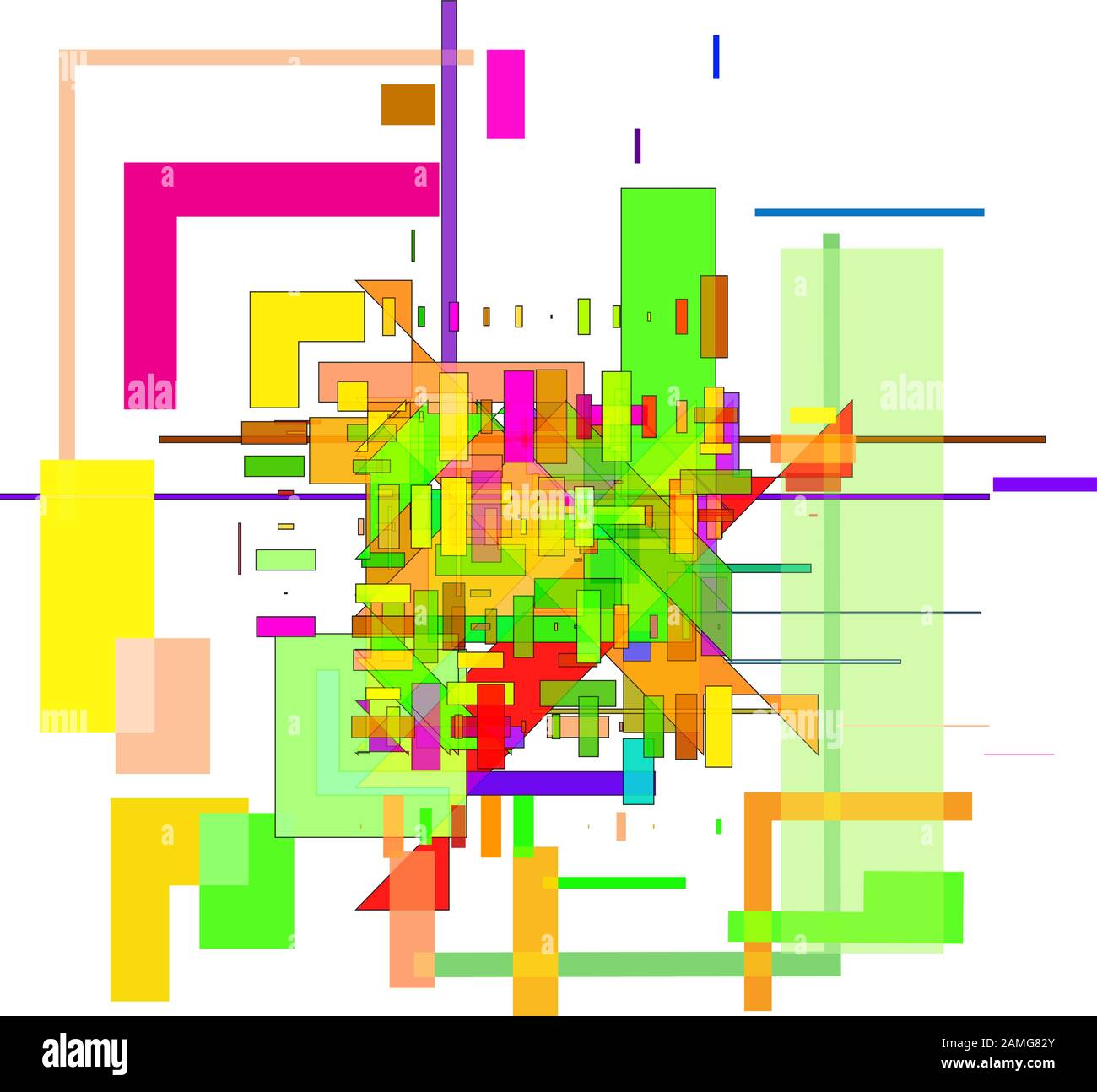 square of colored geometric shapes Stock Vector Image & Art - Alamy