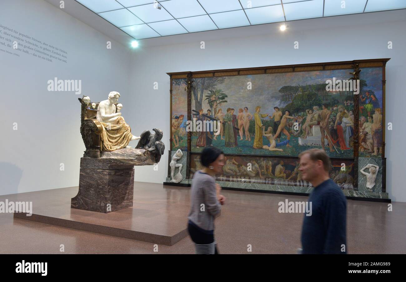 Leipzig, Germany. 17th Dec, 2019. The Klinger sculpture "Beethoven" in ...