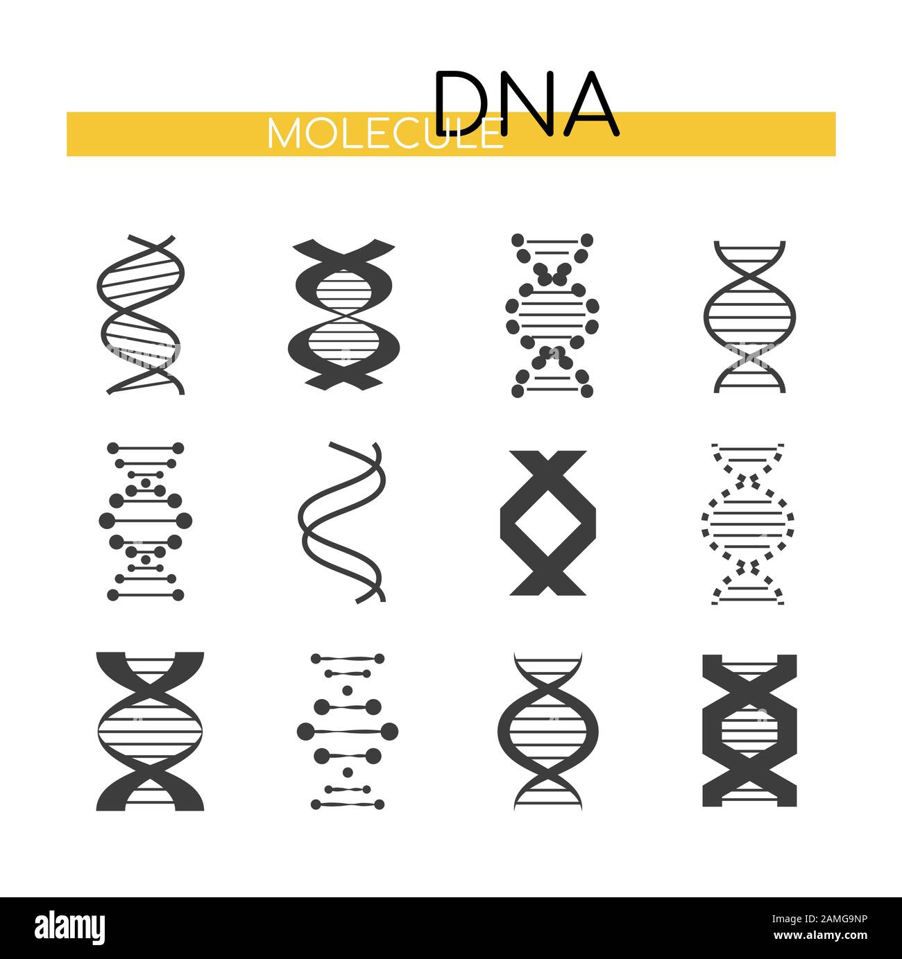 DNA images - line design style vector elements Stock Vector Image & Art ...