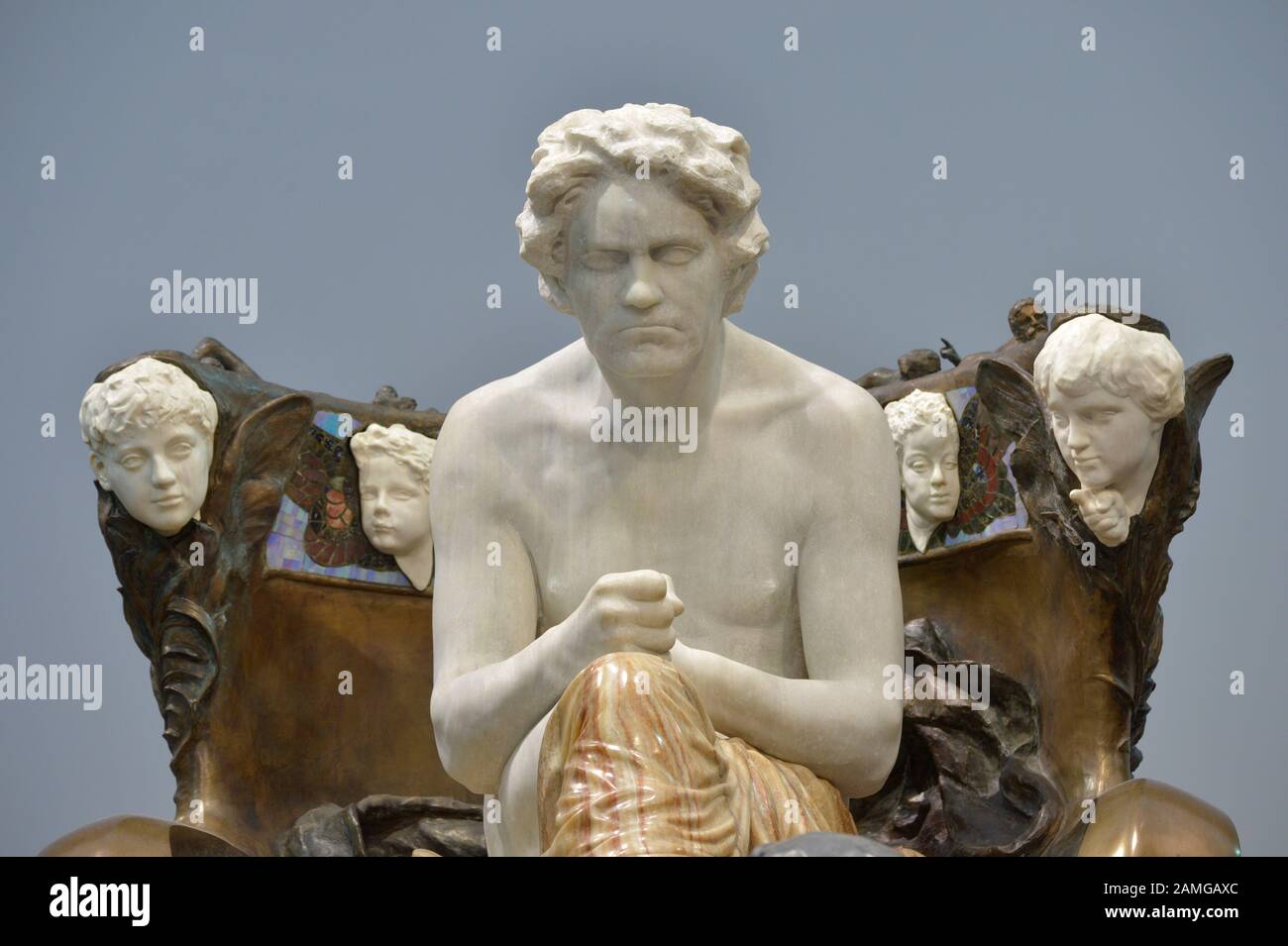 Leipzig, Germany. 17th Dec, 2019. The Klinger sculpture "Beethoven" in ...