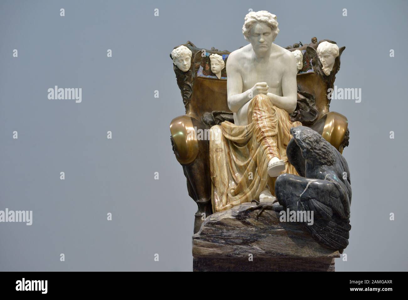 Leipzig, Germany. 17th Dec, 2019. The Klinger sculpture "Beethoven" in ...