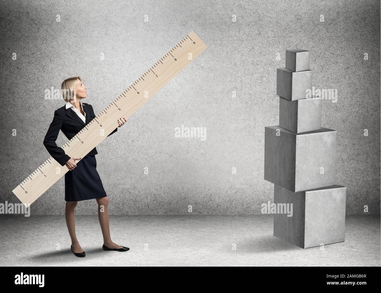 Scientist holding big test hi-res stock photography and images - Alamy