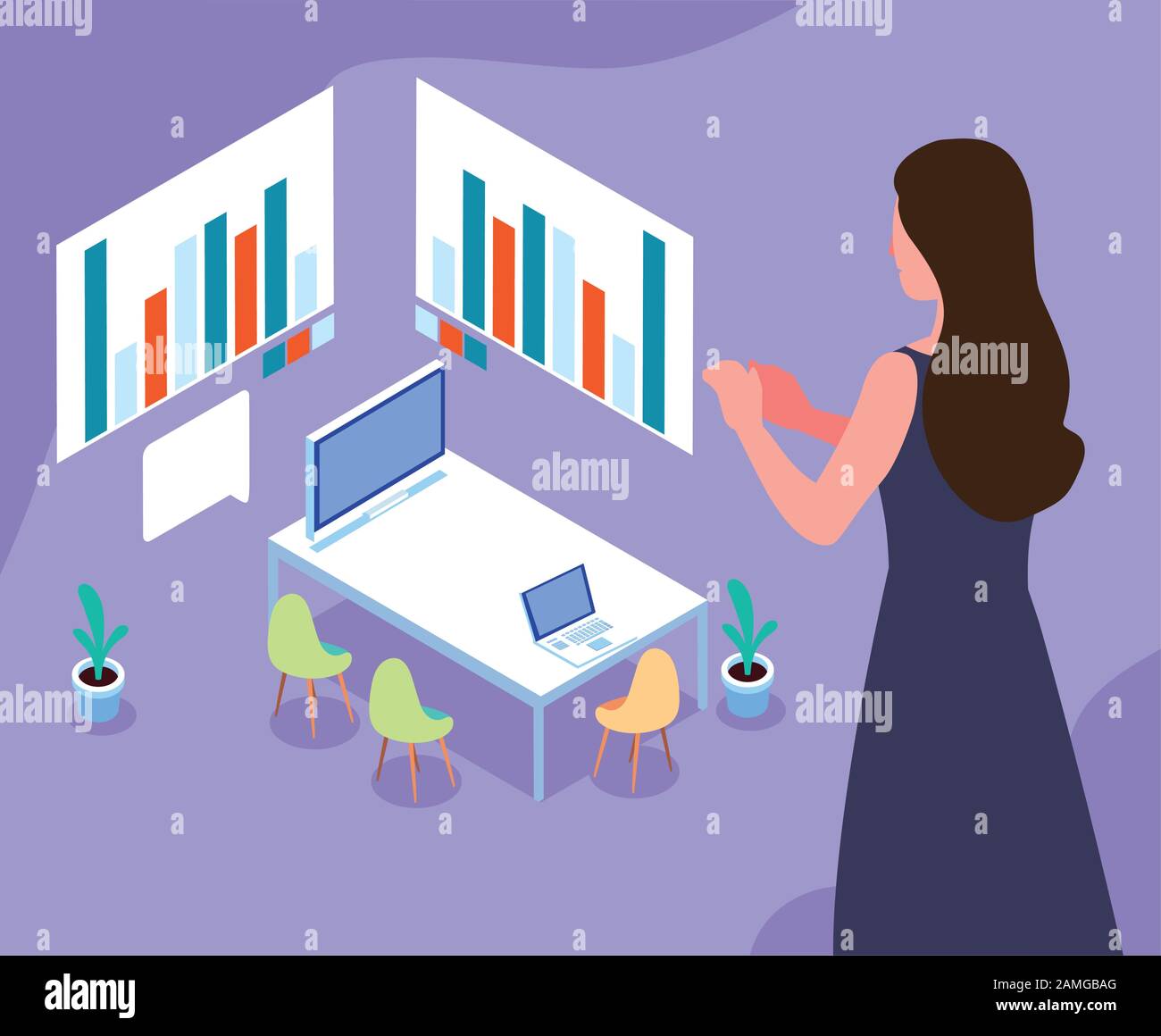 Woman on a mission Stock Vector Images - Alamy