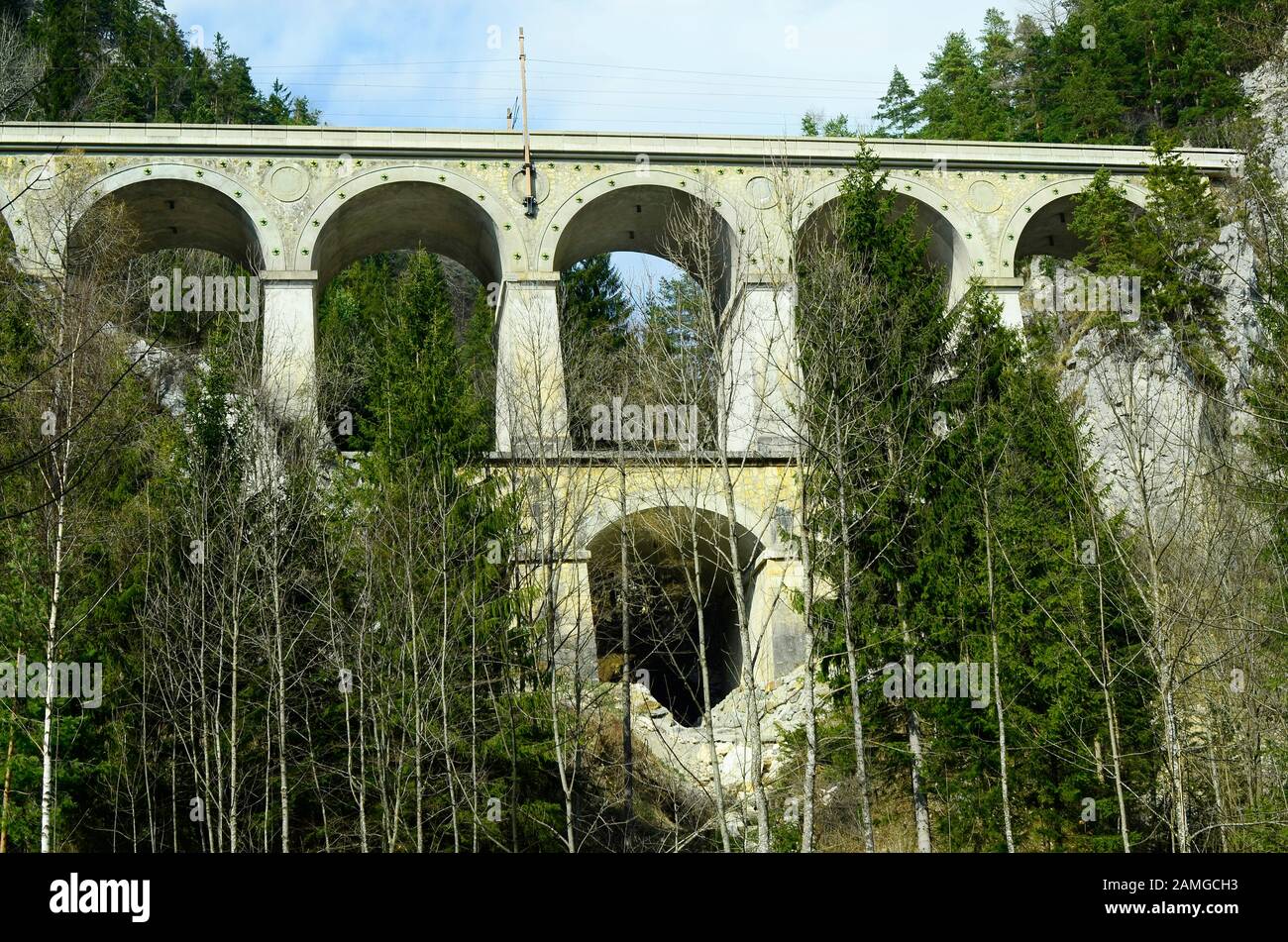 Austria, Semmering railway - oldest mountain railway of Europe and ...