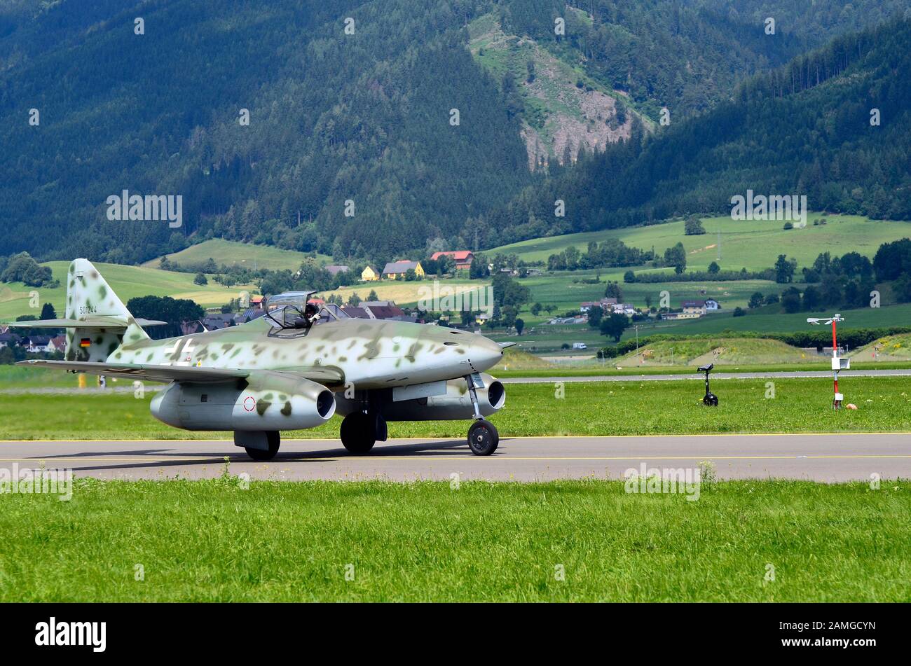 Zeltweg, Austria - July 1st 2011: Messerschmitt ME 262 aircraft from ...