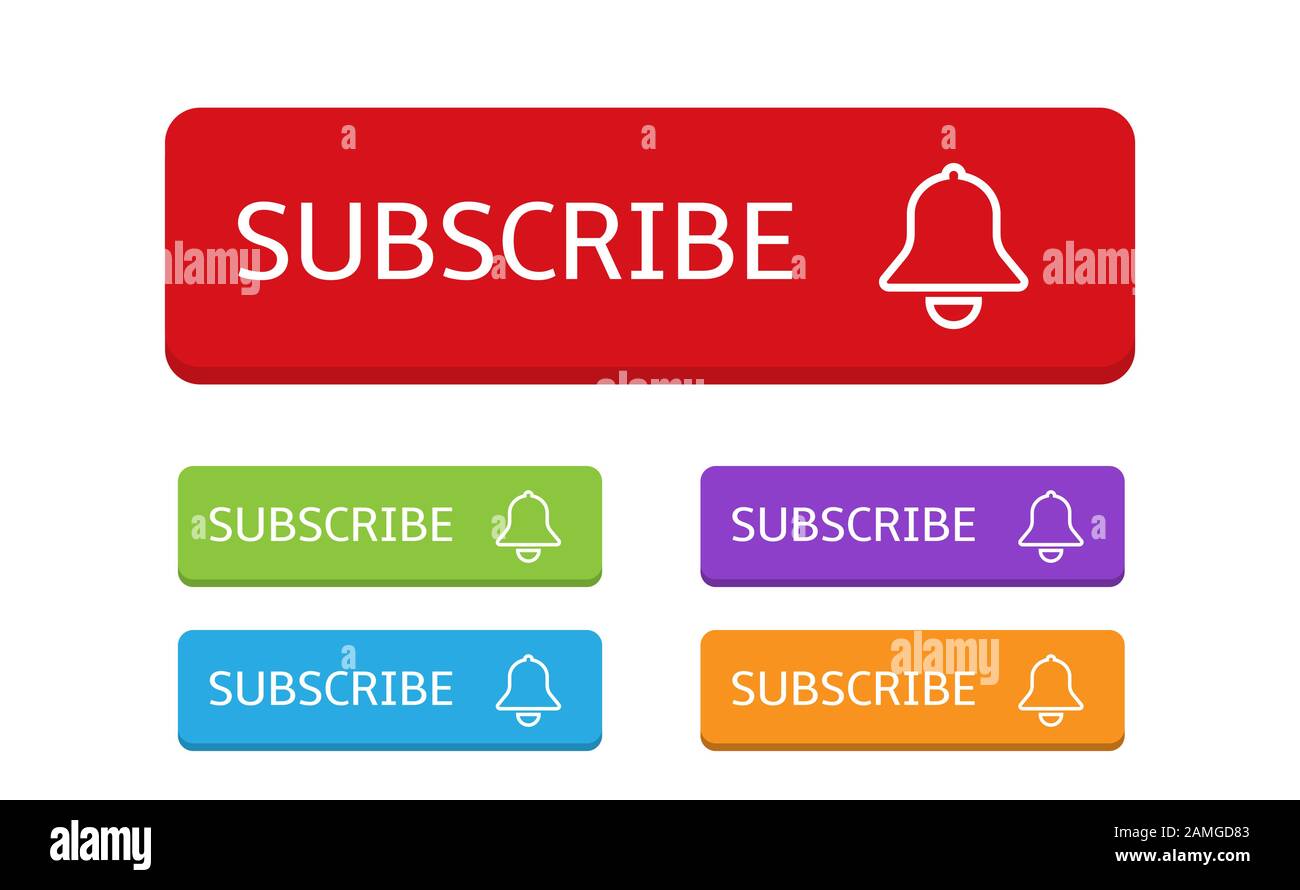 Subscribe banner templates Stock Vector Image & Art - Alamy