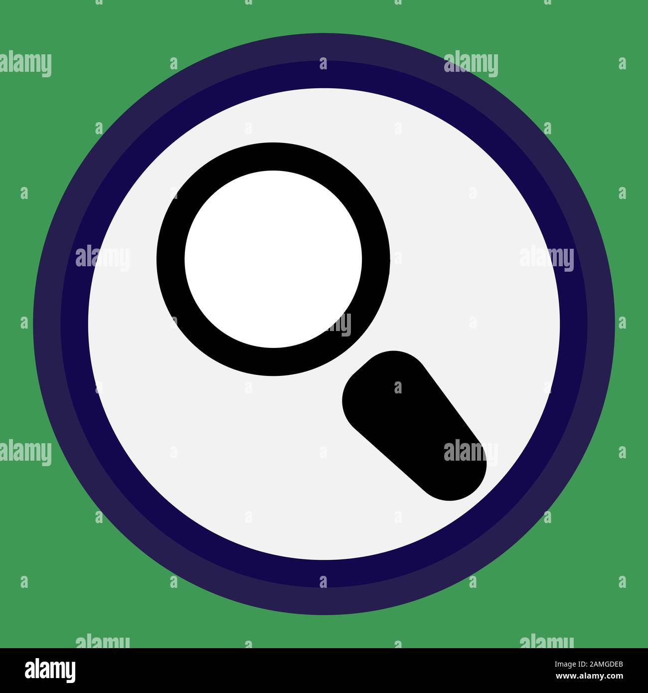 The magnifying glass icon, the search sign Stock Vector Image & Art - Alamy