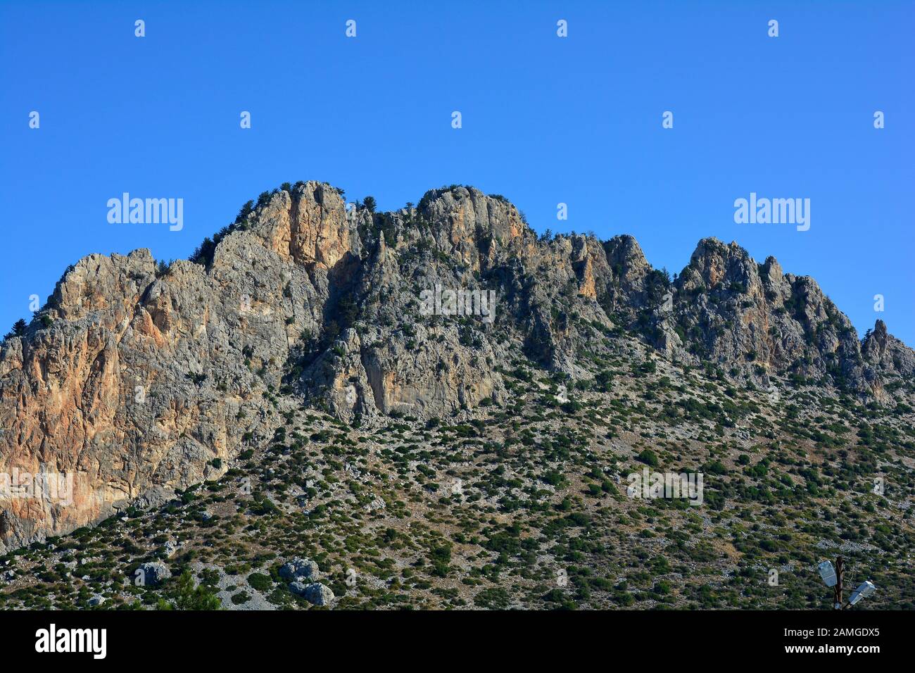 Cyprus, Five Finger mountain aka Pentadaktylos Stock Photo - Alamy