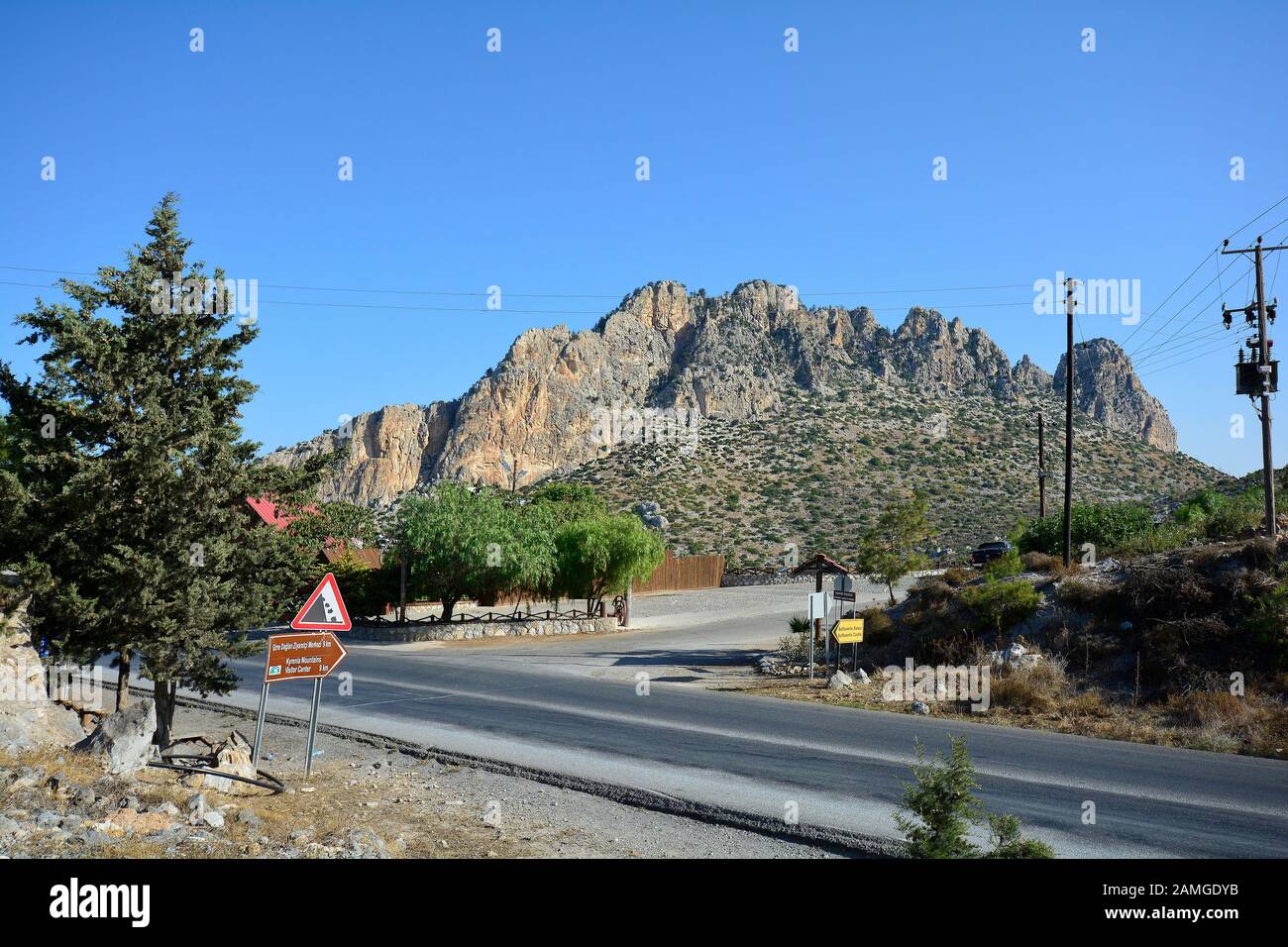 Cyprus, Five Finger mountain aka Pentadaktylos Stock Photo - Alamy