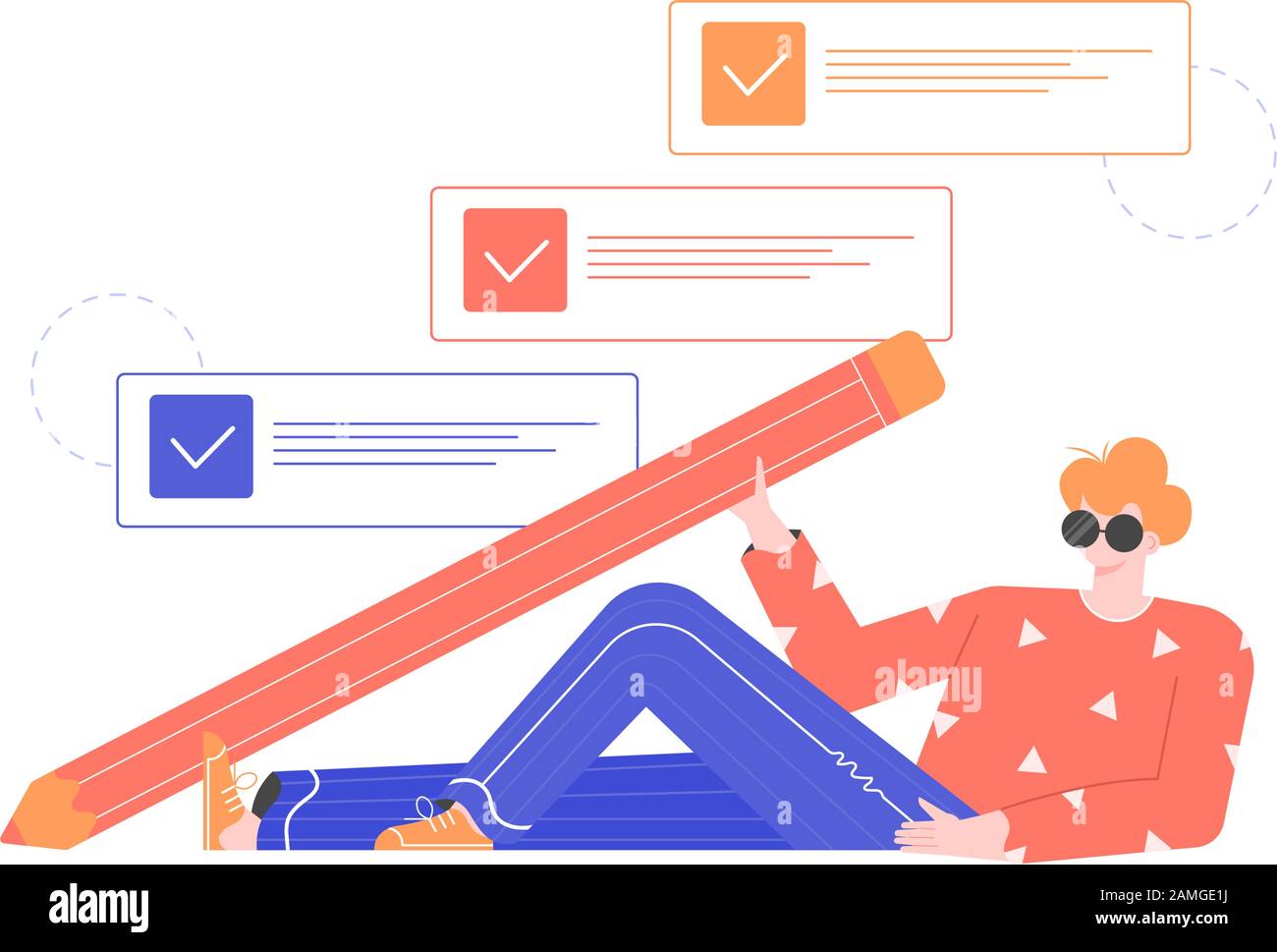 Time management survey Cut Out Stock Images & Pictures - Alamy