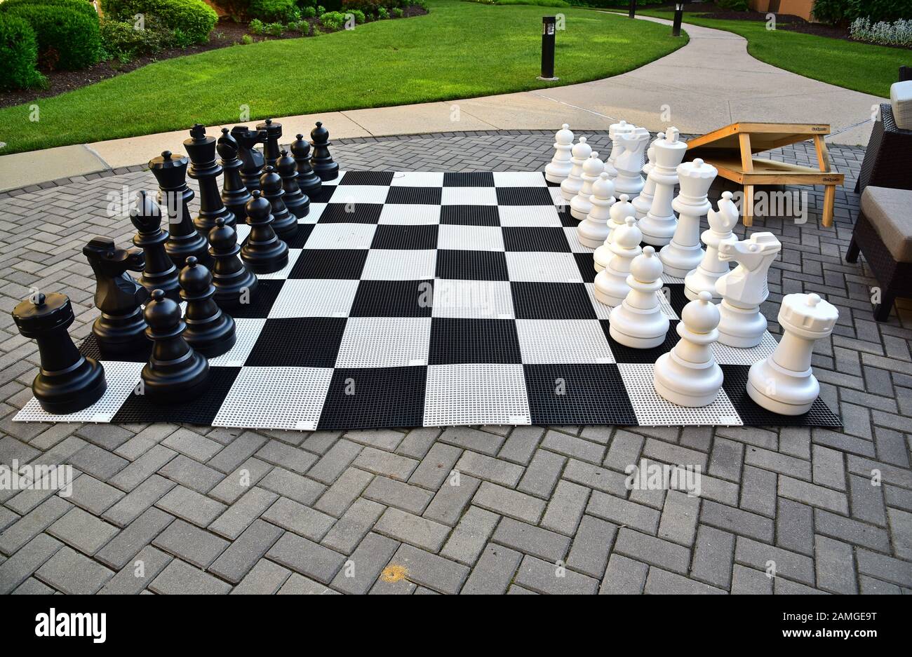 out door chess board Stock Photo - Alamy