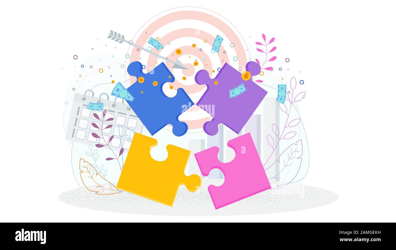 Color bright puzzle pieces Stock Vector Image & Art - Alamy