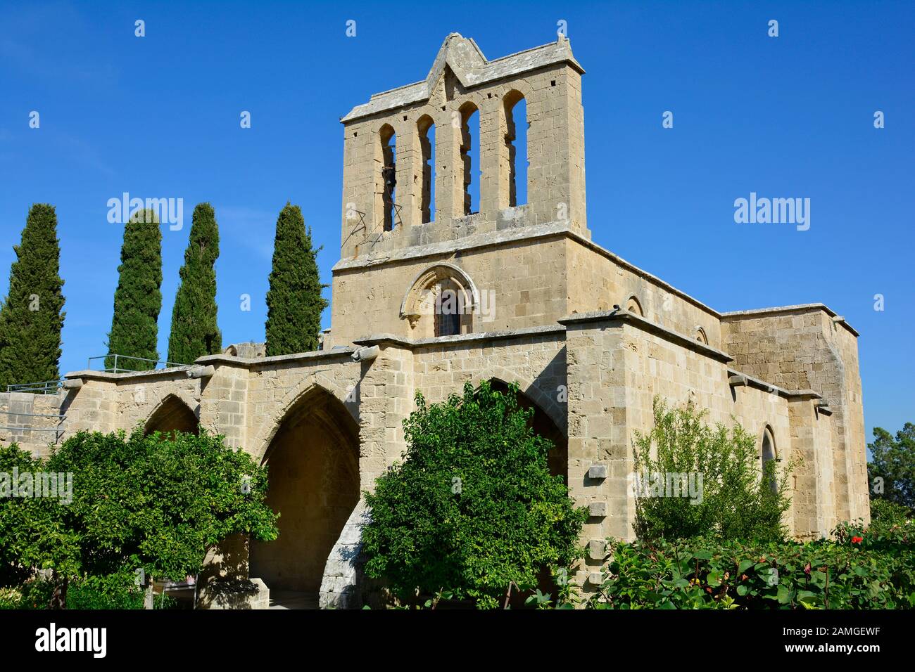 Cyprus, Bellapais Abbey Stock Photo - Alamy
