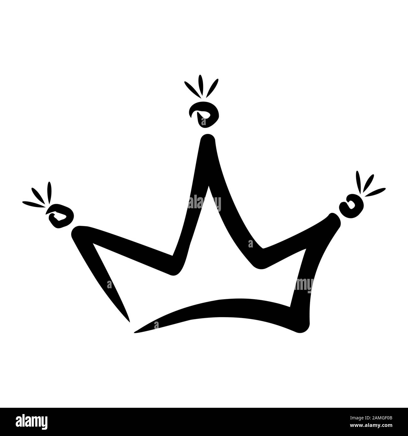 Hand drawn royal crown Stock Vector Image & Art - Alamy