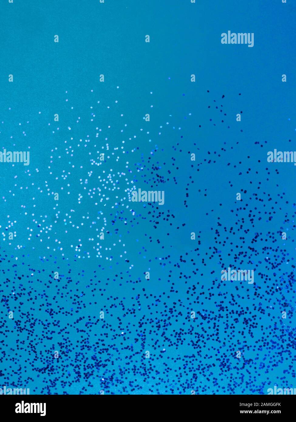 blue glitter shiny classic blue background, trendy color of 2020, copy ...