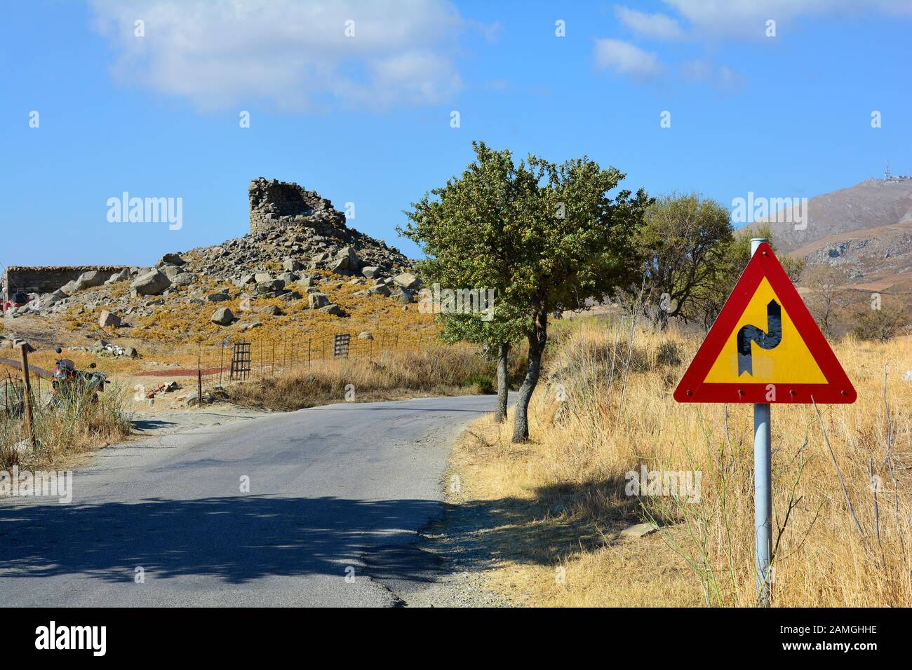 Windmill with warning sign hi-res stock photography and images - Alamy