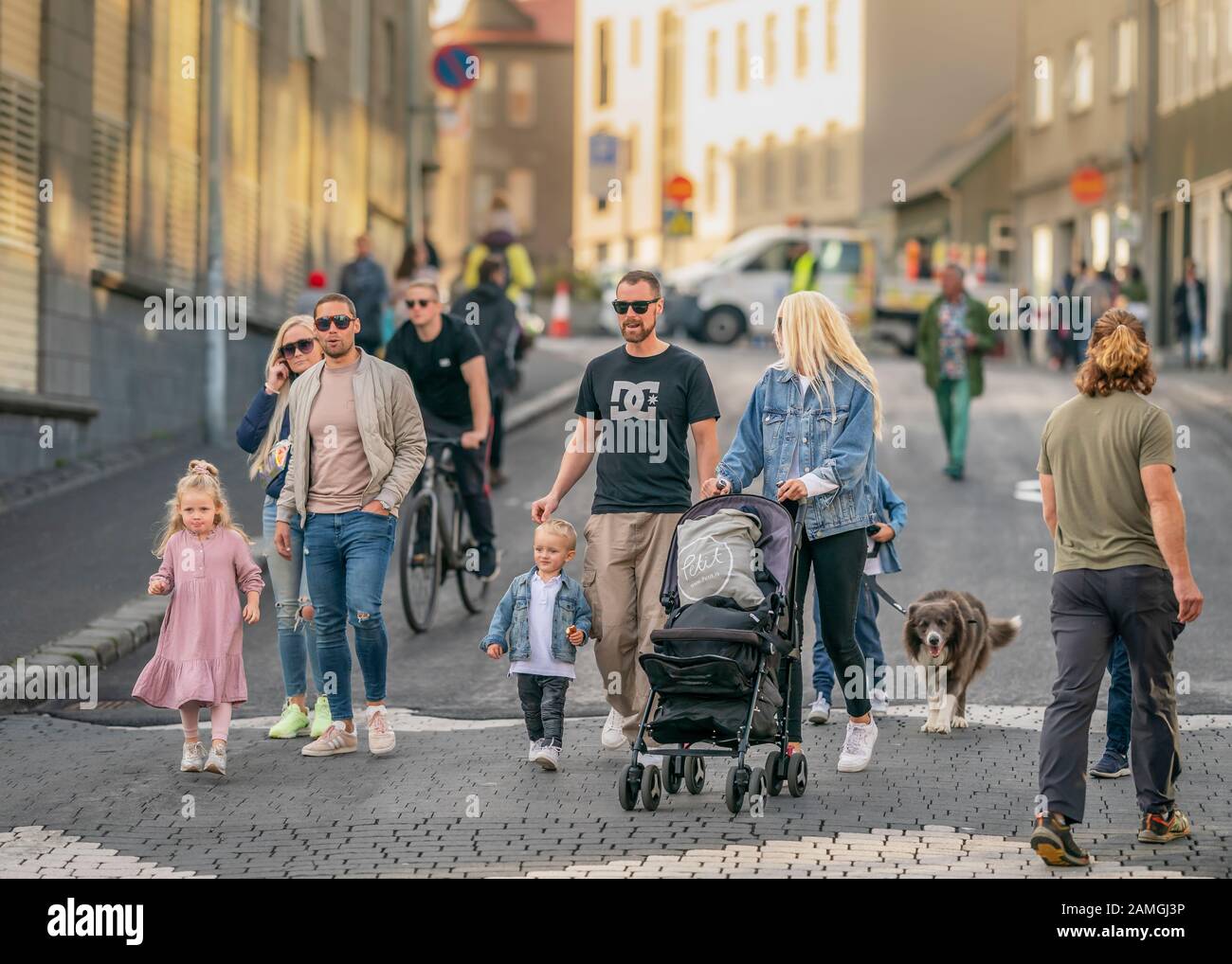 People, Cultural Day, (Menningarnott) Reykjavik, Iceland Stock Photo ...