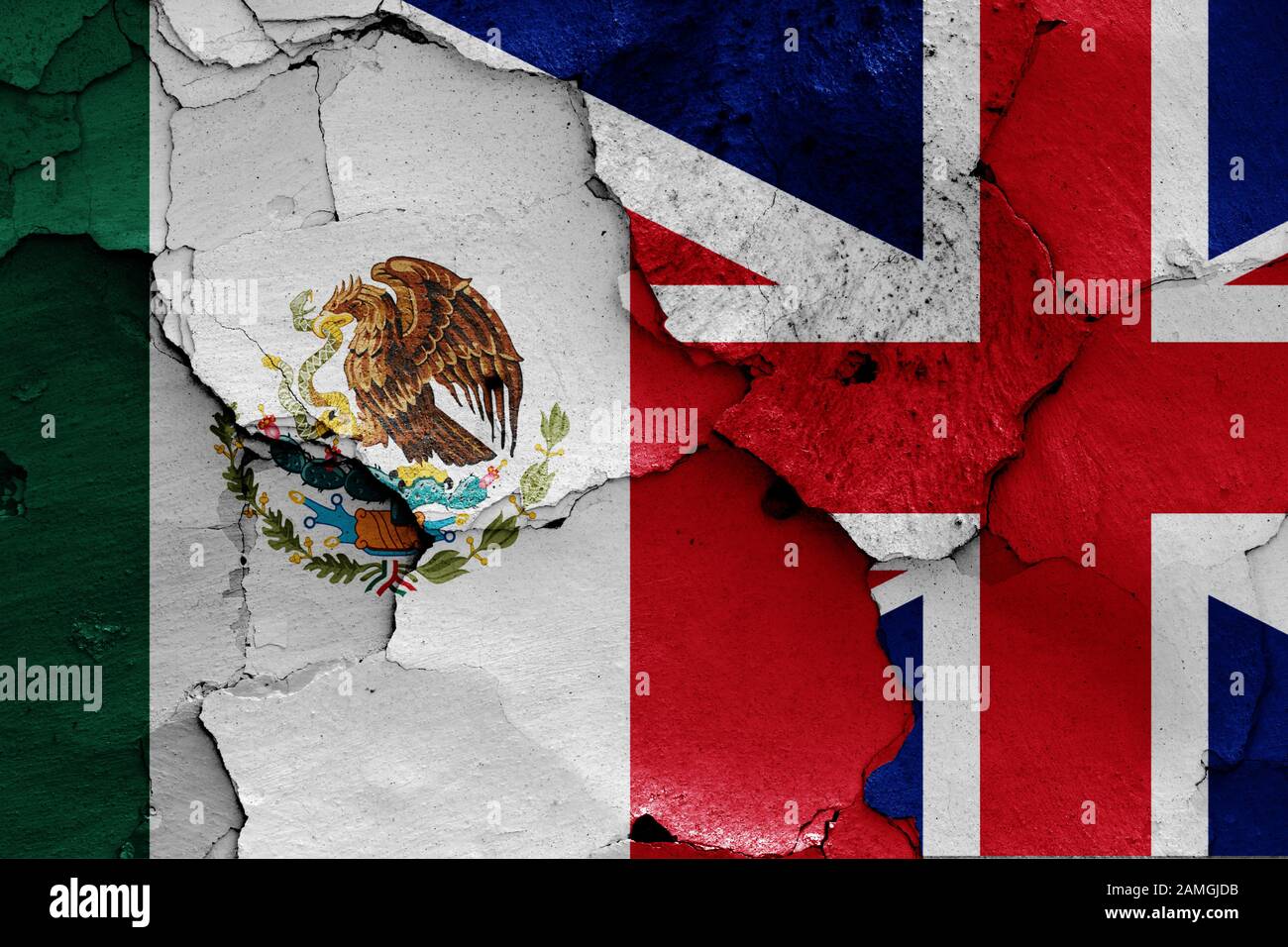 Flags mexico united kingdom hi-res stock photography and images - Alamy