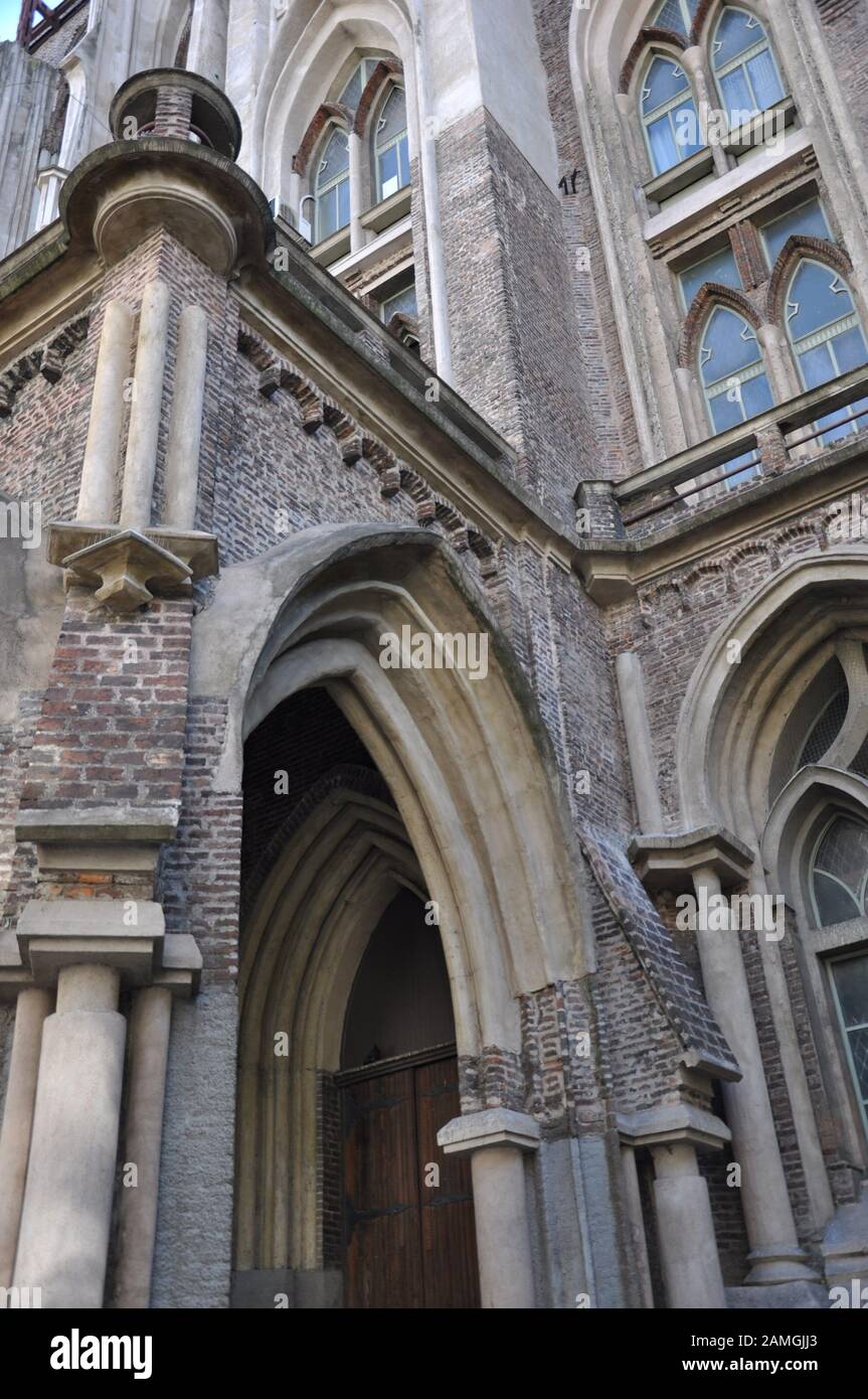 Gothic architecture public university Stock Photo - Alamy