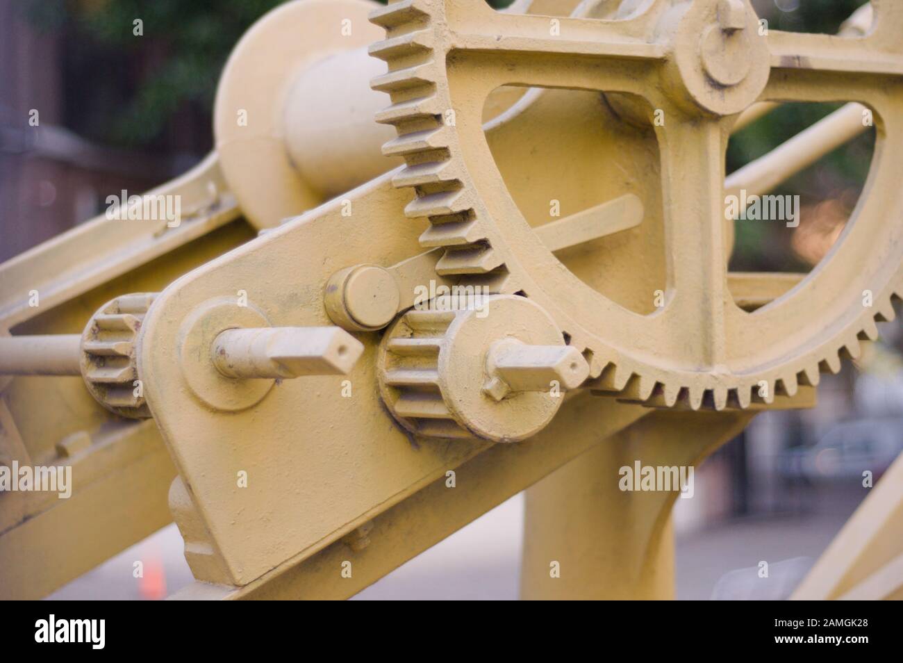 Railway crane mechanism Stock Photo - Alamy