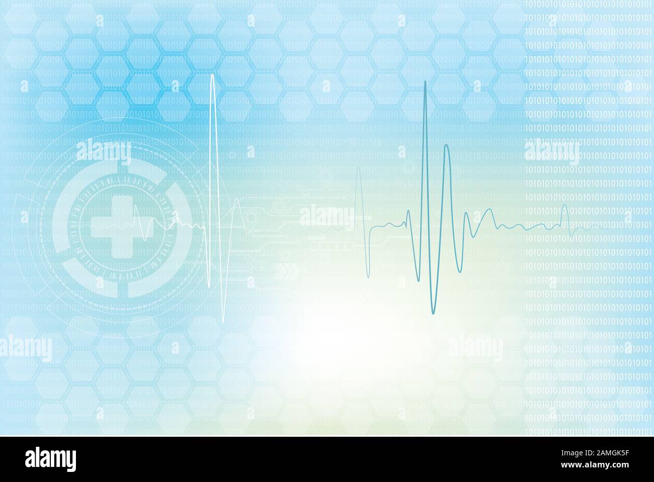 Geometric symbol background In blue tones (medical Stock Photo - Alamy