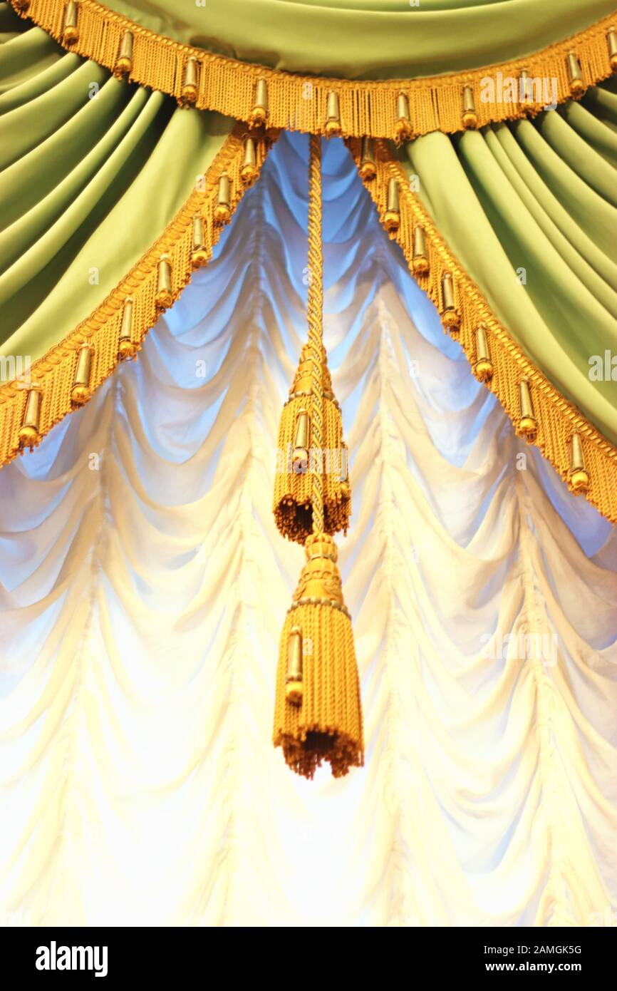 Gathered curtain hi-res stock photography and images - Alamy