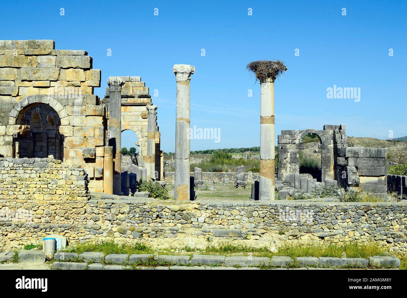 Morocco, Unesco world heritage site of ancient Roman settlement ...