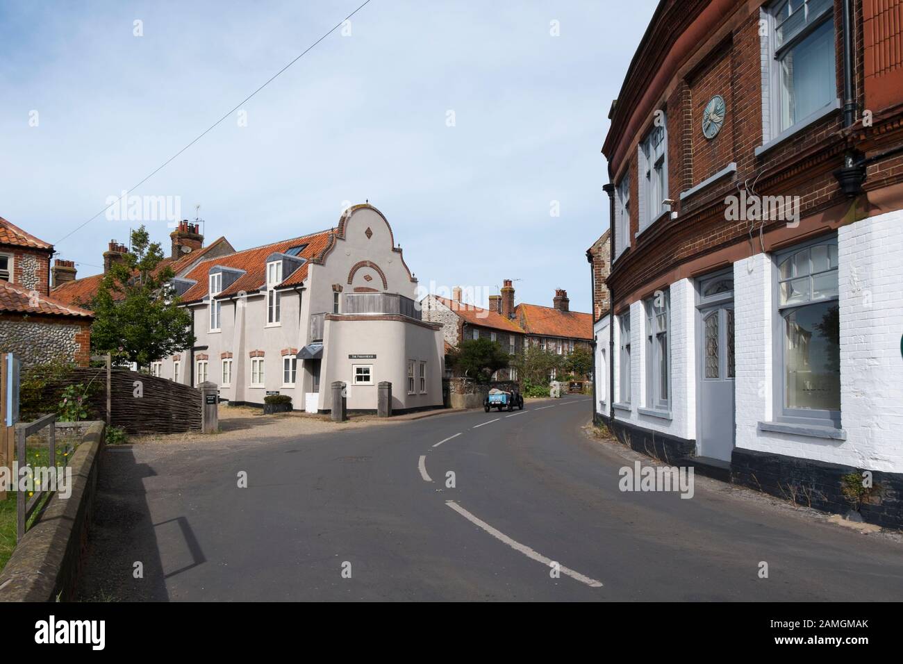 The George pub in the village of Cley Next The Sea, North Norfolk, UK ...