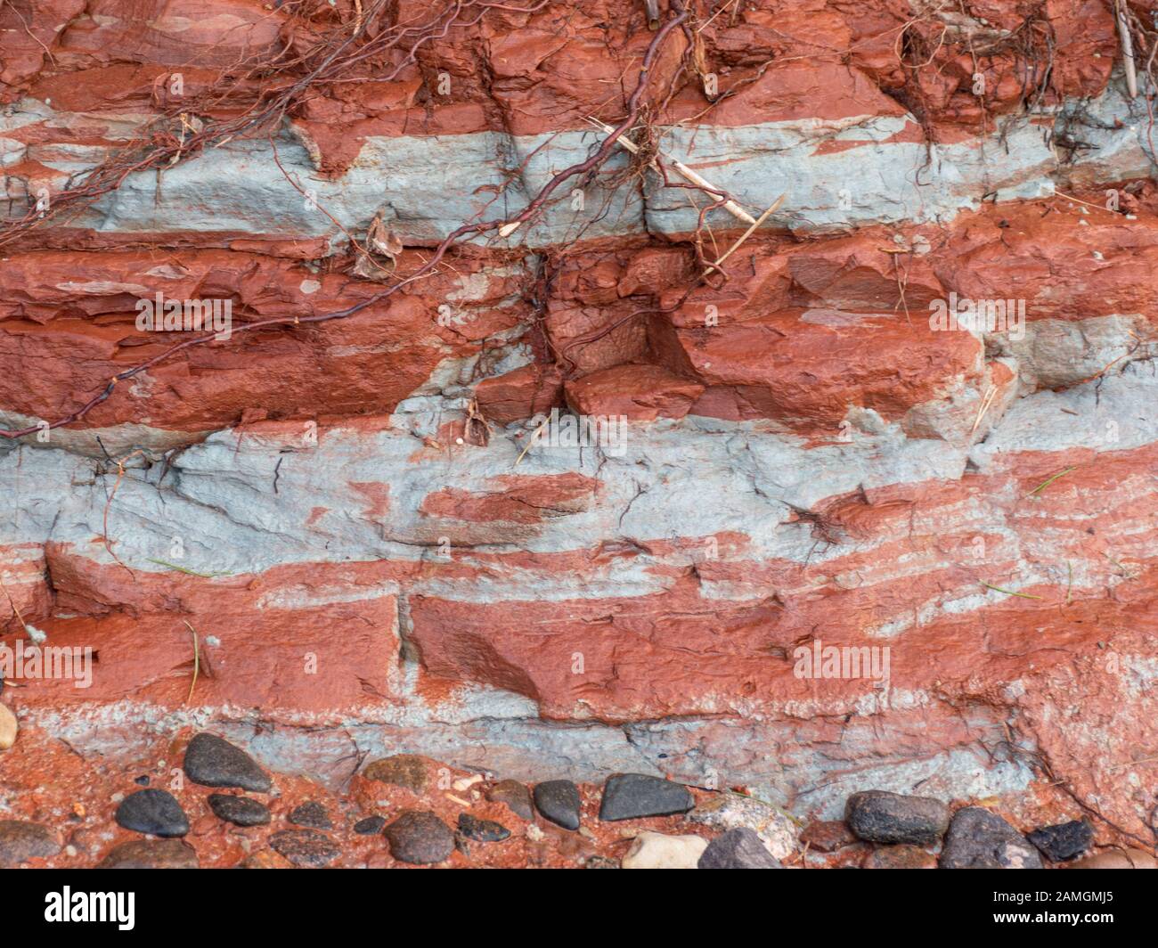 colored abstract picture with red and white clay texture, colors ...