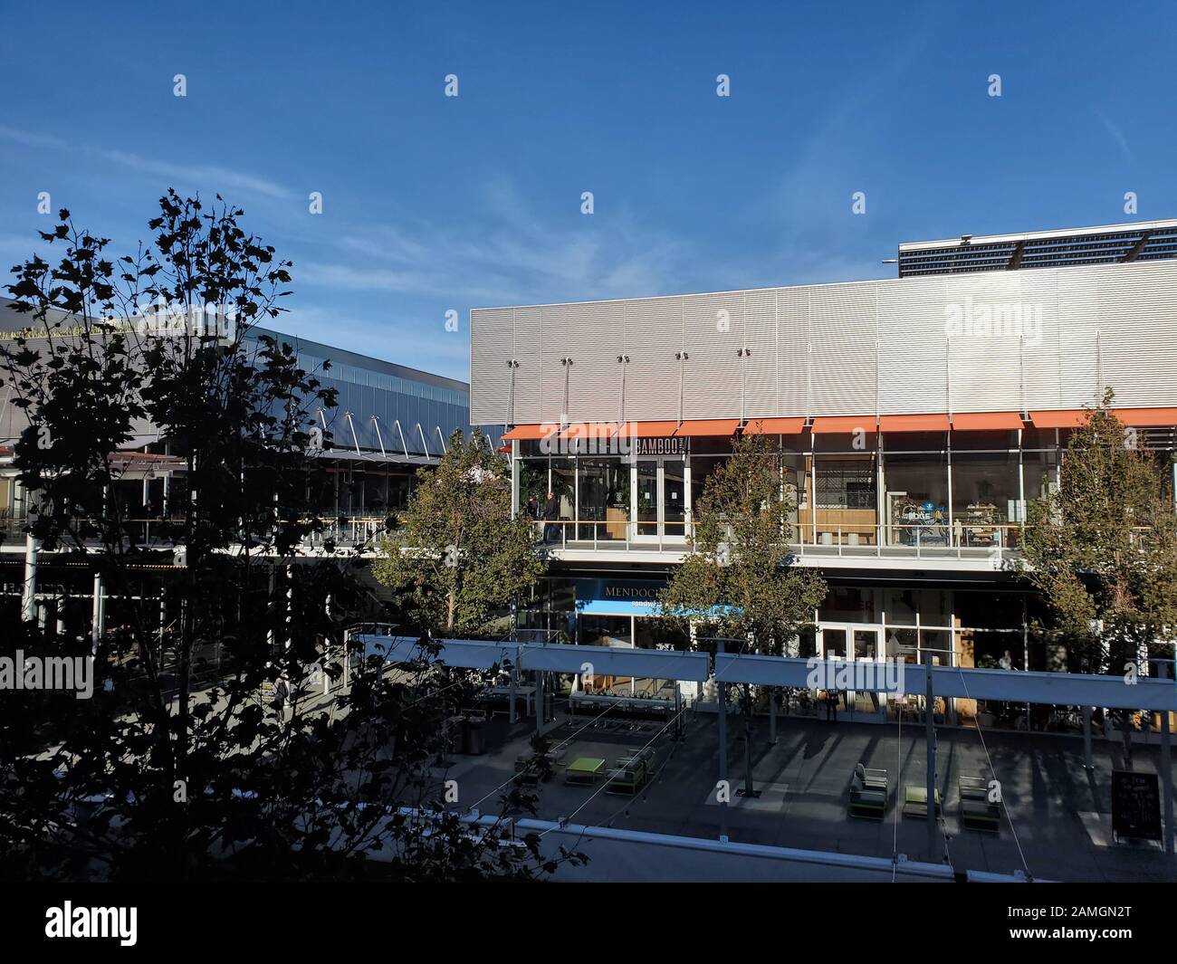 Aerial view of city center bishop ranch piazza hi-res stock photography ...