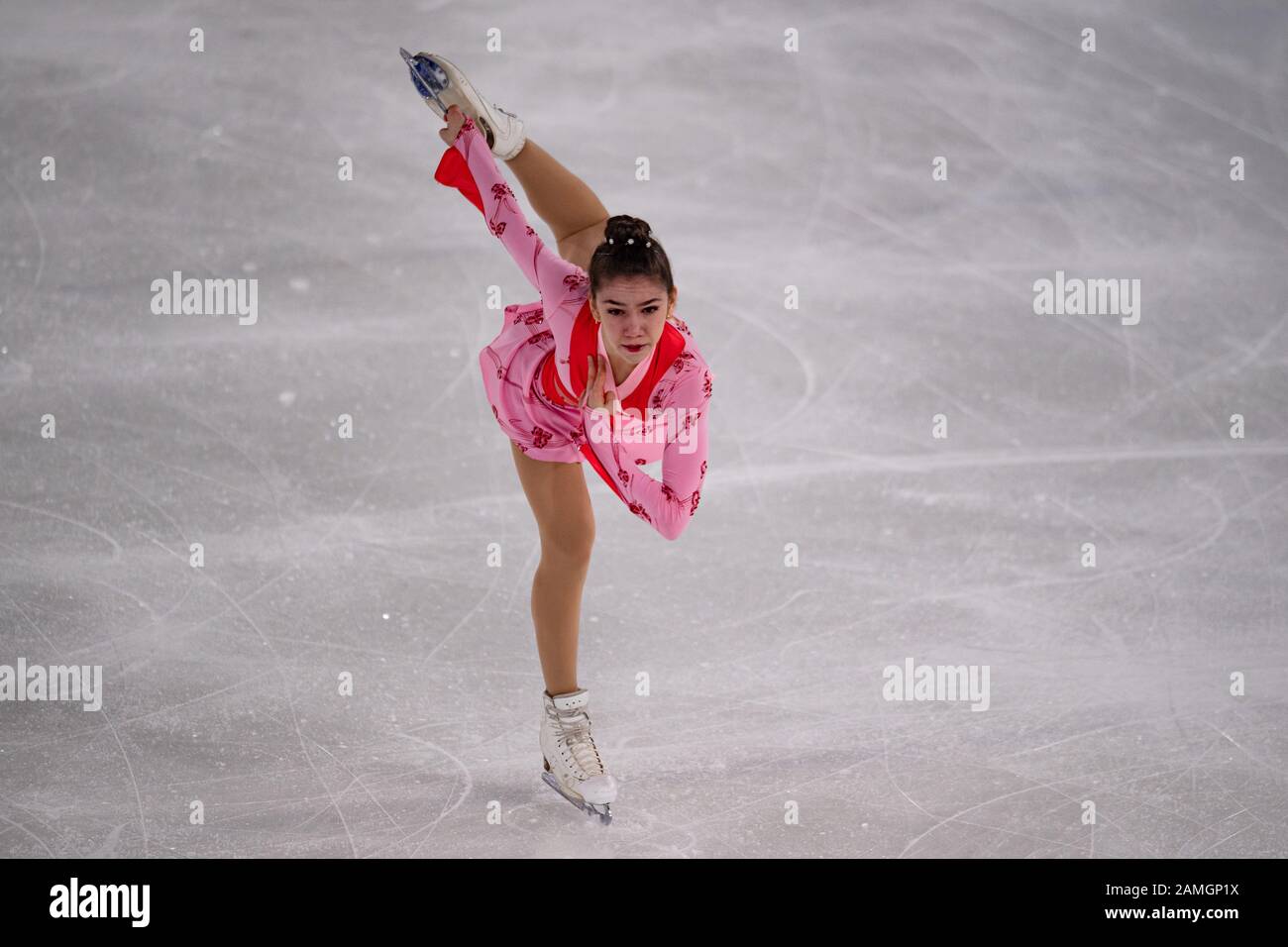 Lausanne, Switzerland. 13th, Jan 2020 SCHERMANN Regina (HUN) competes ...