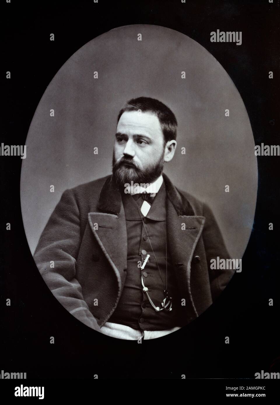 Woodburytype Portrait of French Writer Emile Zola (1840-1902) aka Emile ...