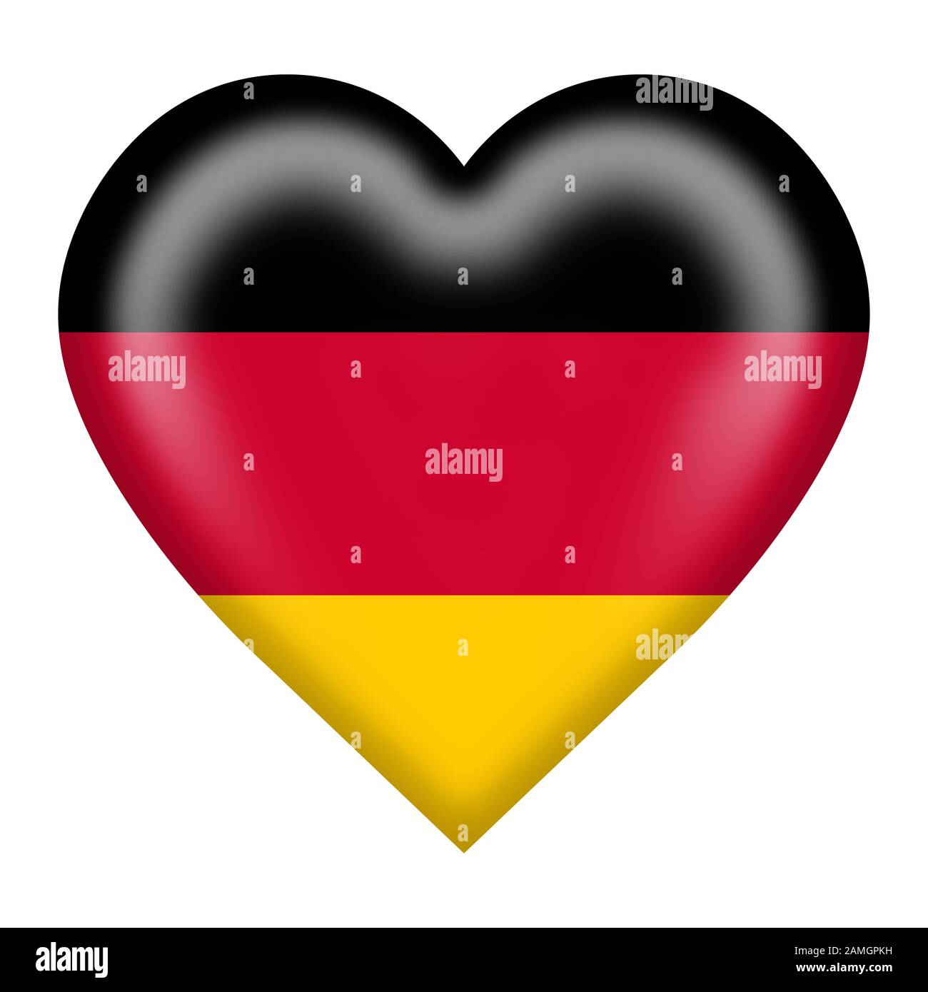 Germany flag heart hi-res stock photography and images - Alamy