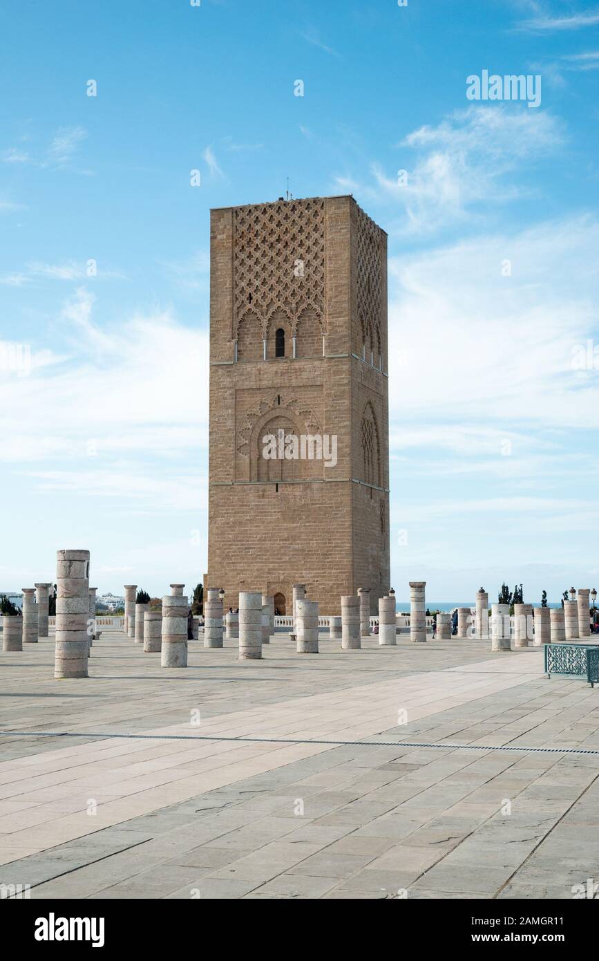 Hassan Tower, Rabat, Morocco Stock Photo - Alamy