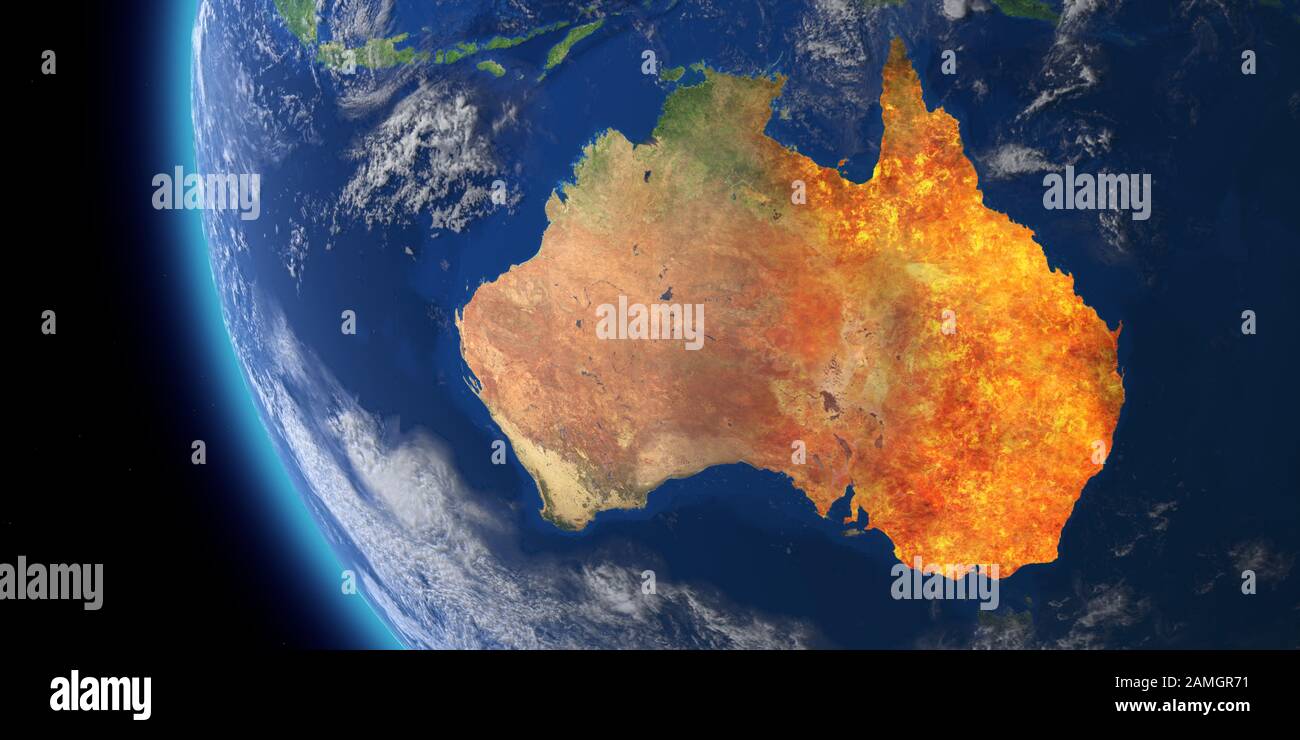 Australian wildfire blaze hi-res stock photography and images - Alamy