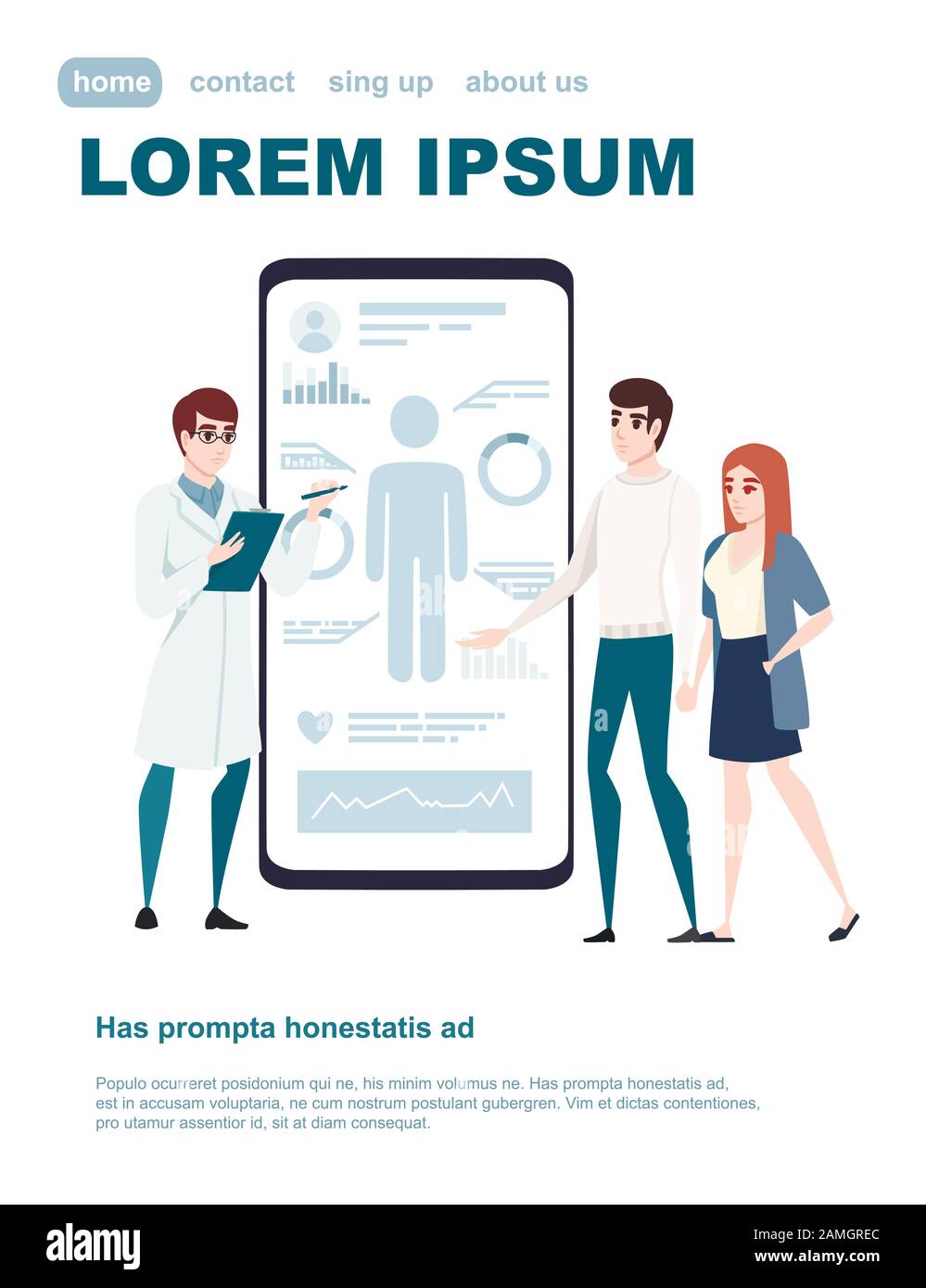 Mobile medicine application with health monitoring and infographics ...