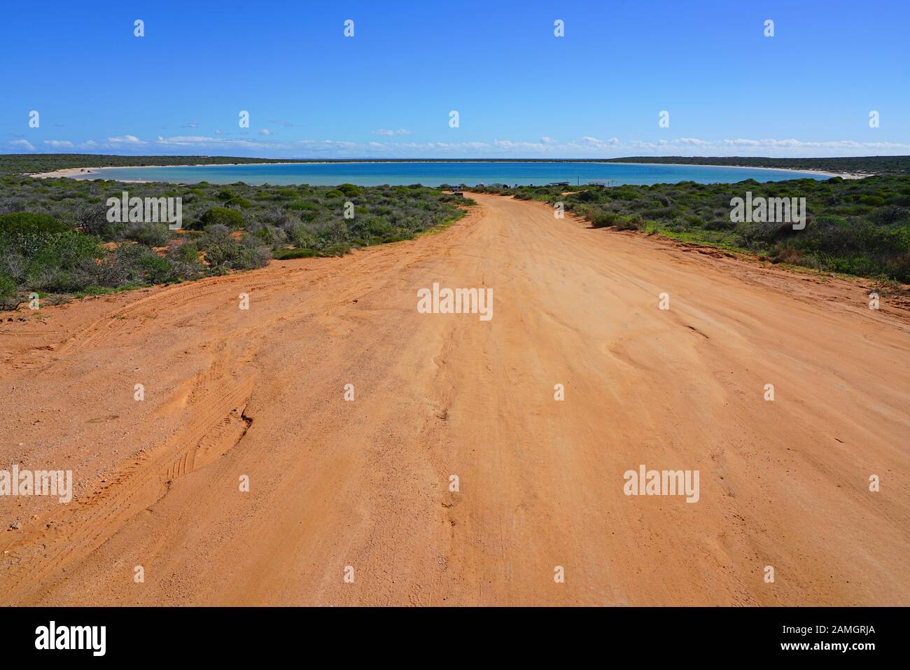 View of the Little Lagoon in the Francois Peron National park within ...