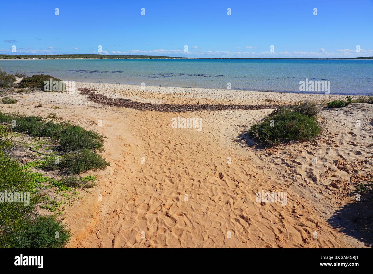 View of the Little Lagoon in the Francois Peron National park within ...