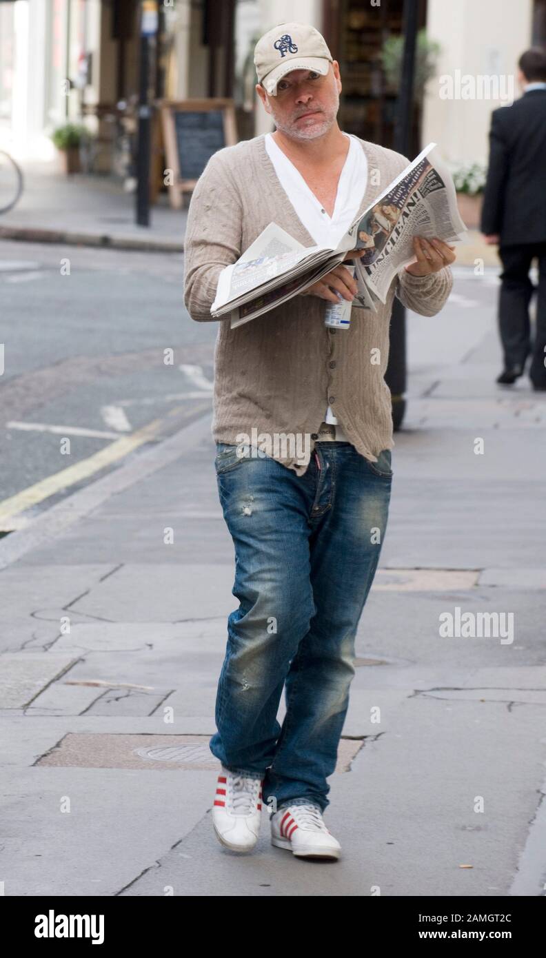 Gary Goldsmith uncle to Kate Middleton at his home in London, carrying ...