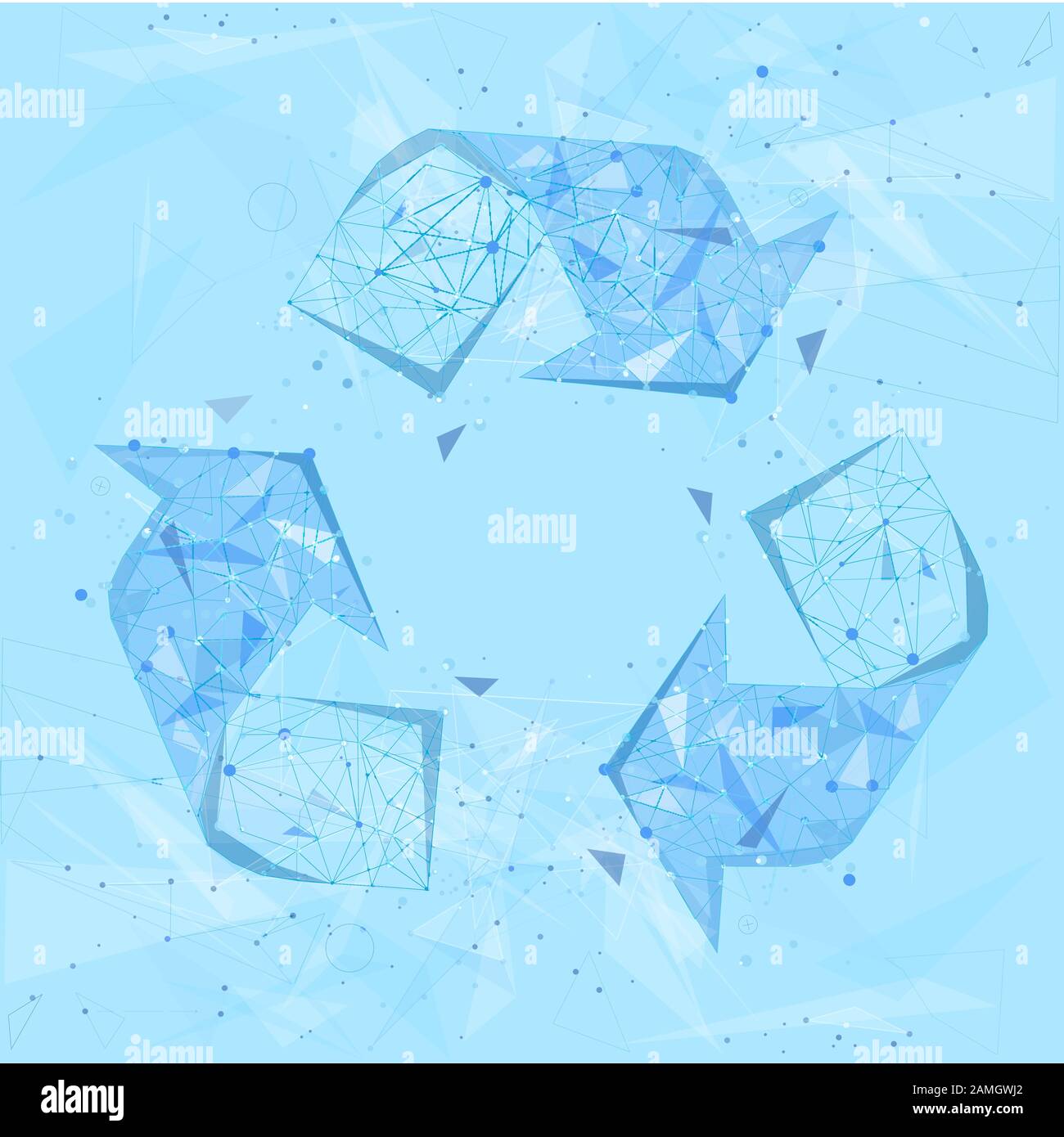 Vector recycle sign. Web background, web saver for your design Stock ...