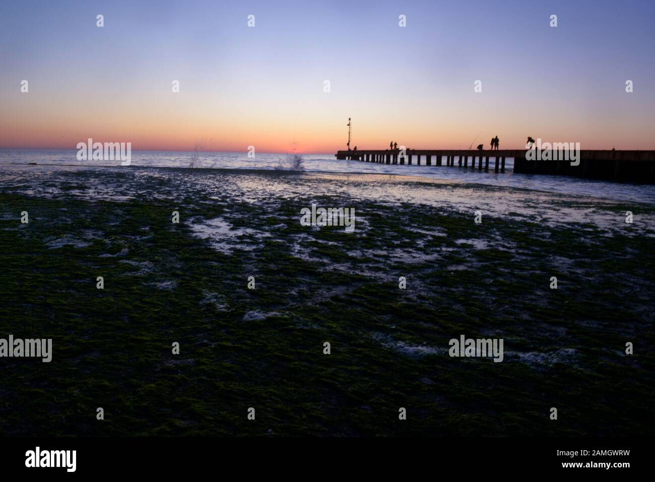 sunset in versilia Stock Photo - Alamy