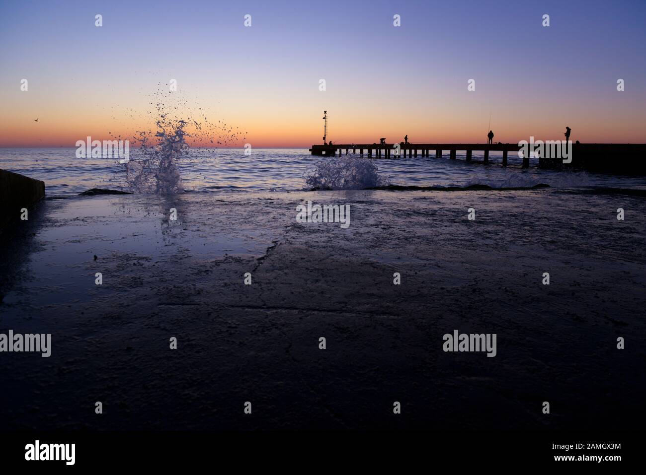 sunset in versilia Stock Photo - Alamy